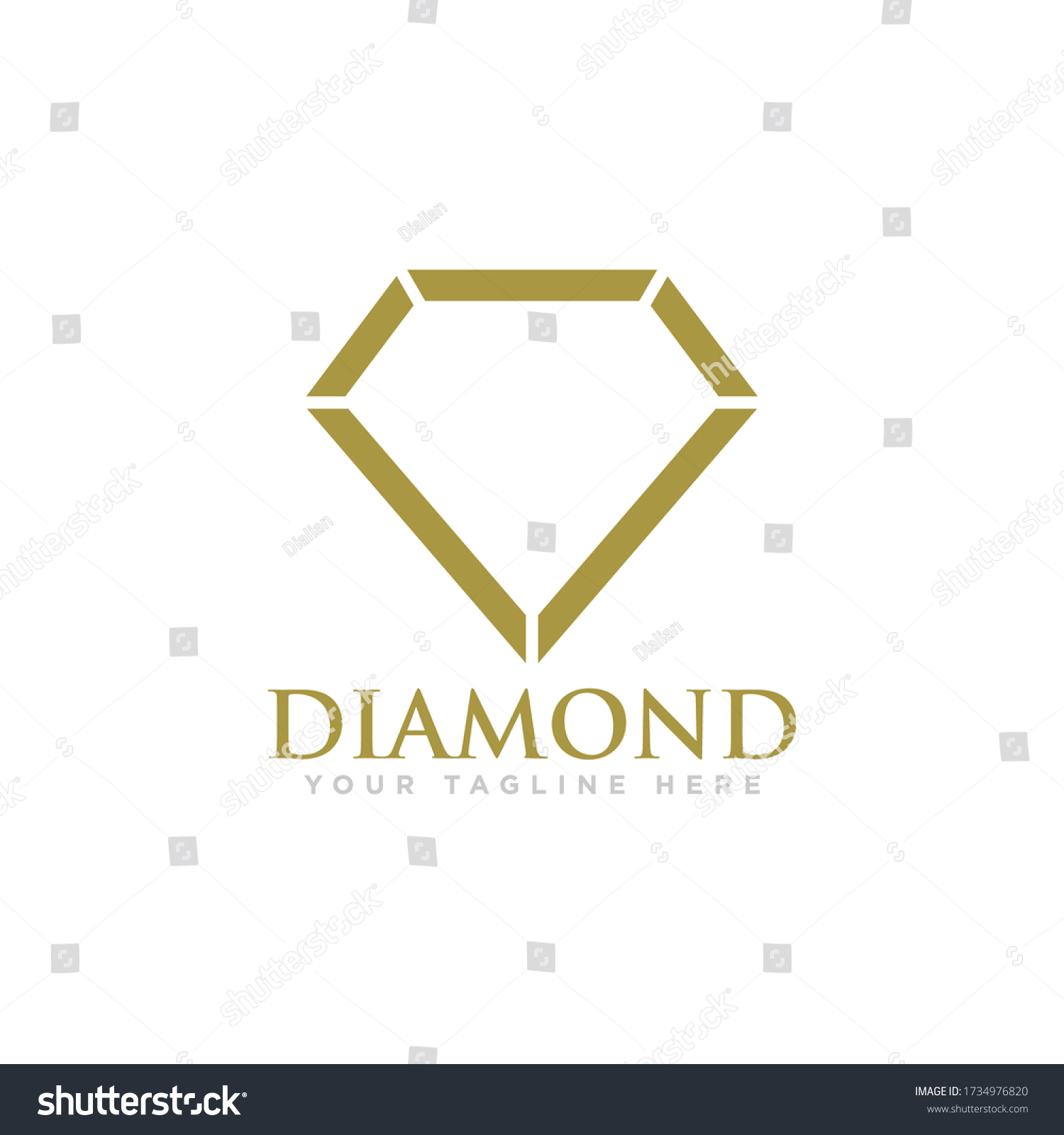 Diamond Logo Design Vector Illustration Stock Vector (Royalty Free ...
