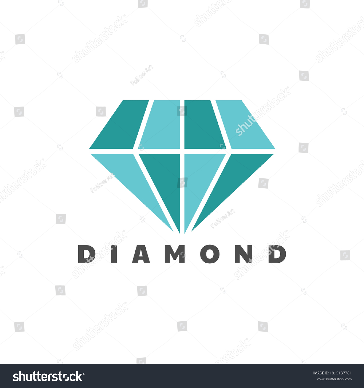 Diamond Logo Design Vector Illustration: เวกเตอร์สต็อก (ปลอดค่า ...