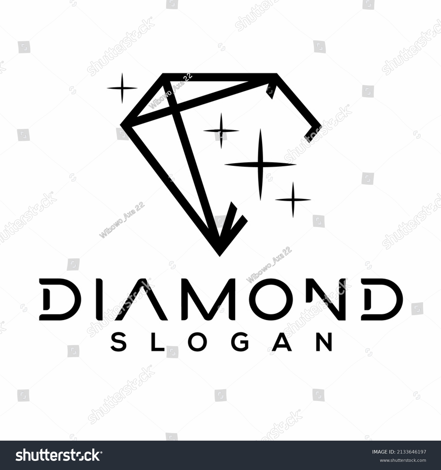 Diamond Logo Design Vector Illustration Stock Vector (Royalty Free ...