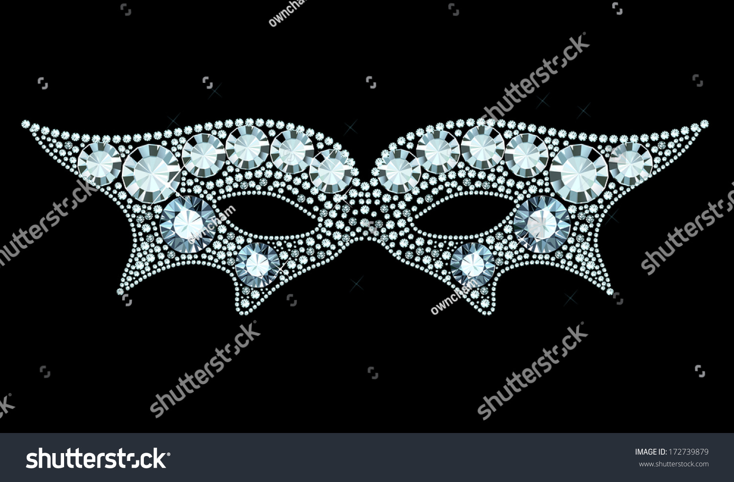 Diamond Mask Stock Vector (Royalty Free) 172739879 | Shutterstock