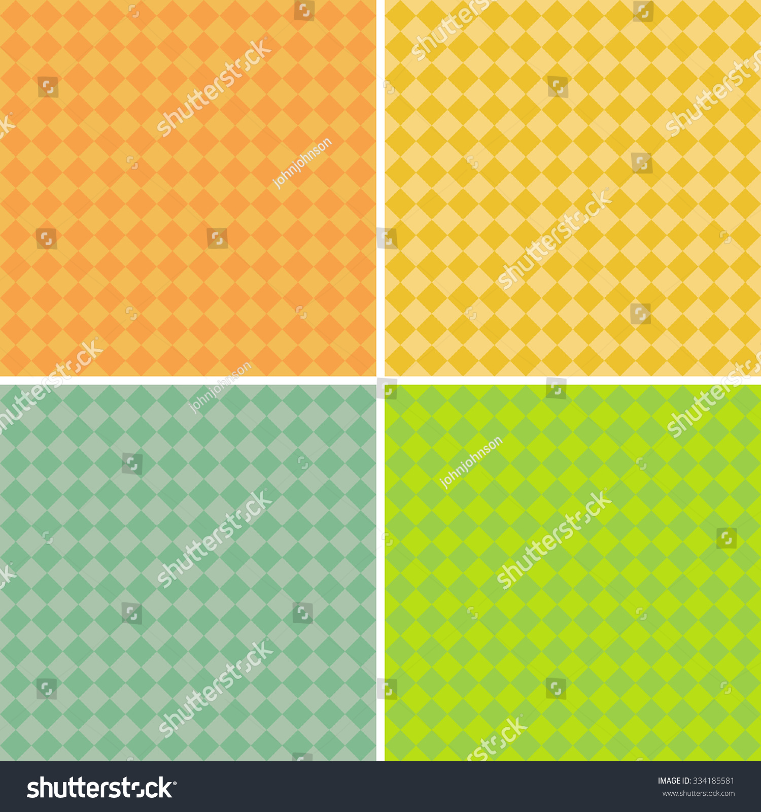Diamond Pattern Background Collection Multiple Mixed Stock Vector ...