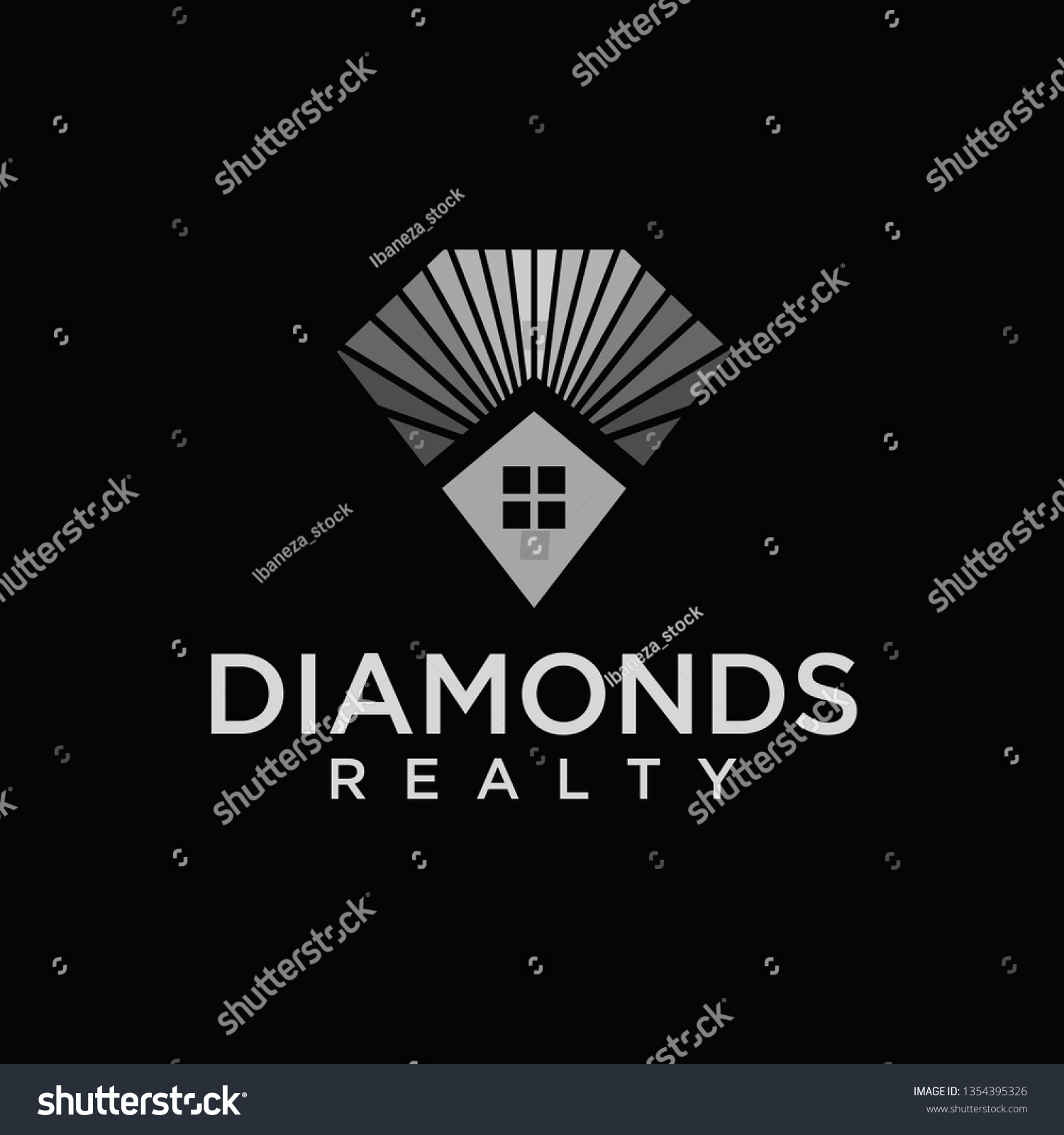 Diamond Realty Logo Stock Vector (Royalty Free) 1354395326