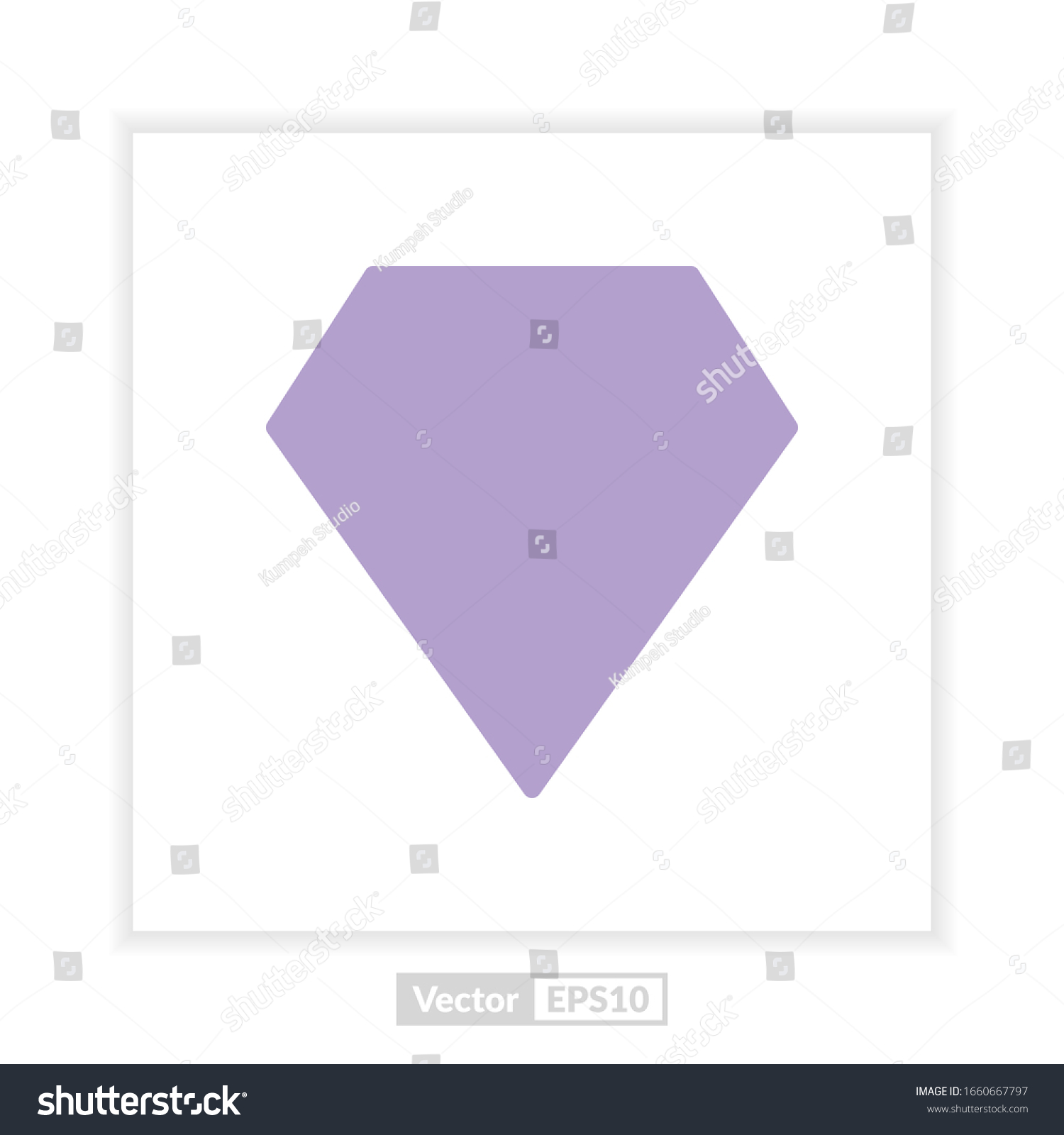 Diamond Shape Illustration Vector Graphic Basic Stock Vector (Royalty ...