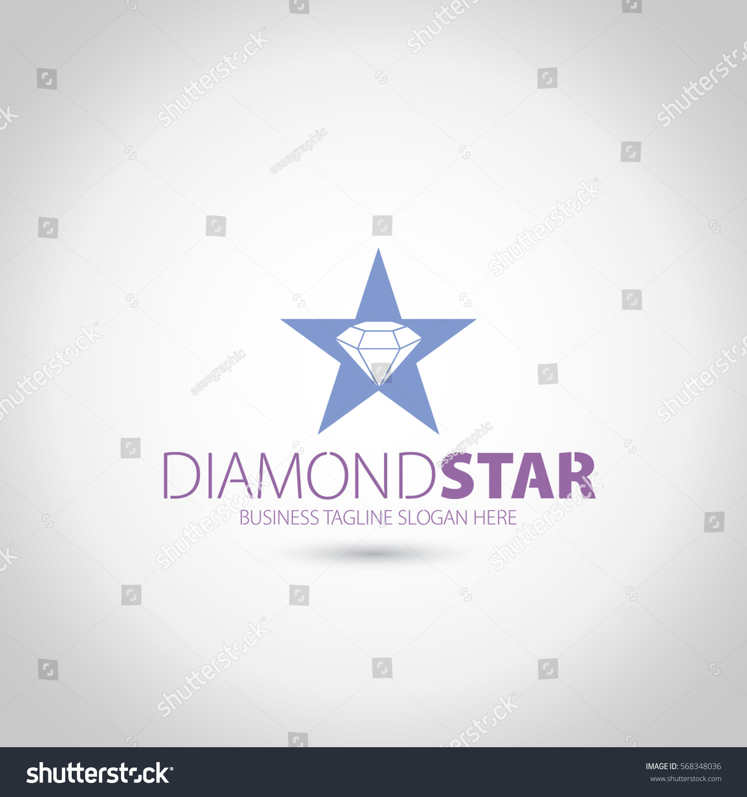 Diamond Star Logo Stock Vector (Royalty Free) 568348036