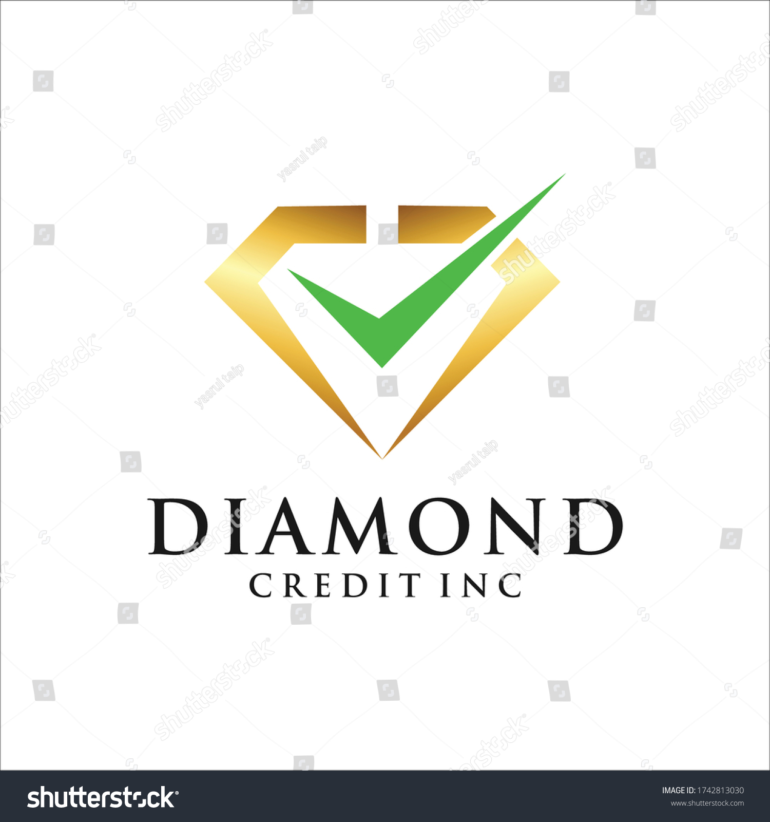 Diamond Vector Logo Design Graphic Template Stock Vector (Royalty Free ...