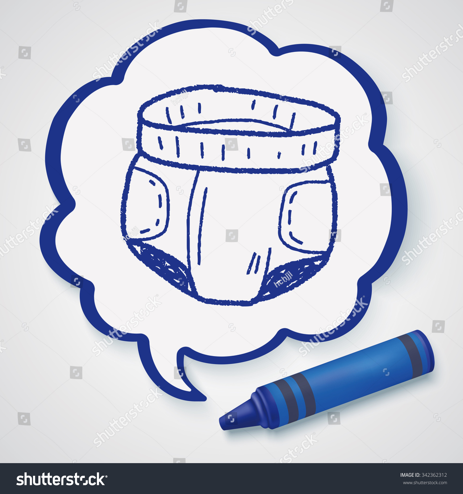Diaper Doodle Stock Vector (Royalty Free) 342362312 | Shutterstock