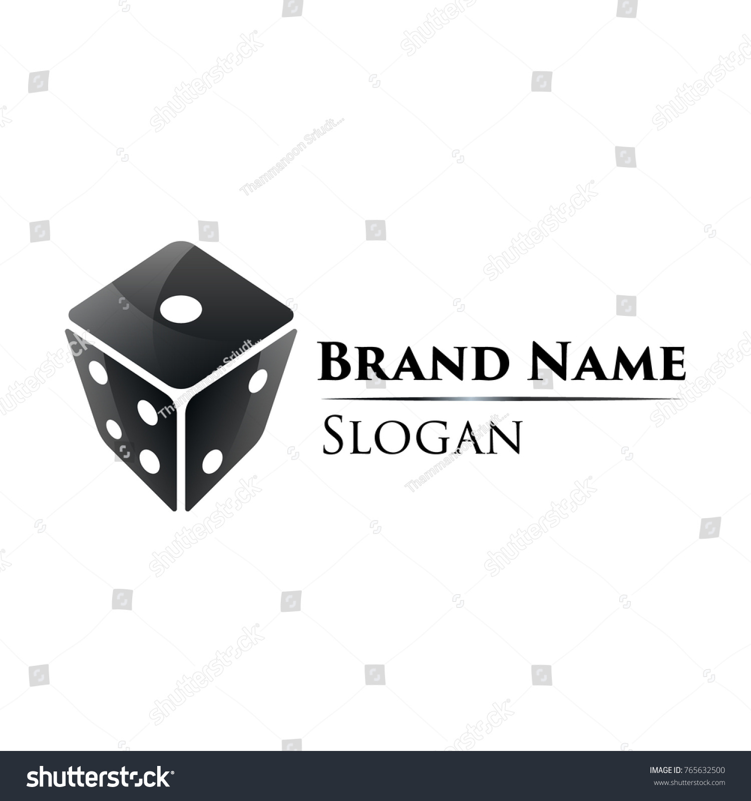 Dice Brand Logo Stock Vector (Royalty Free) 765632500