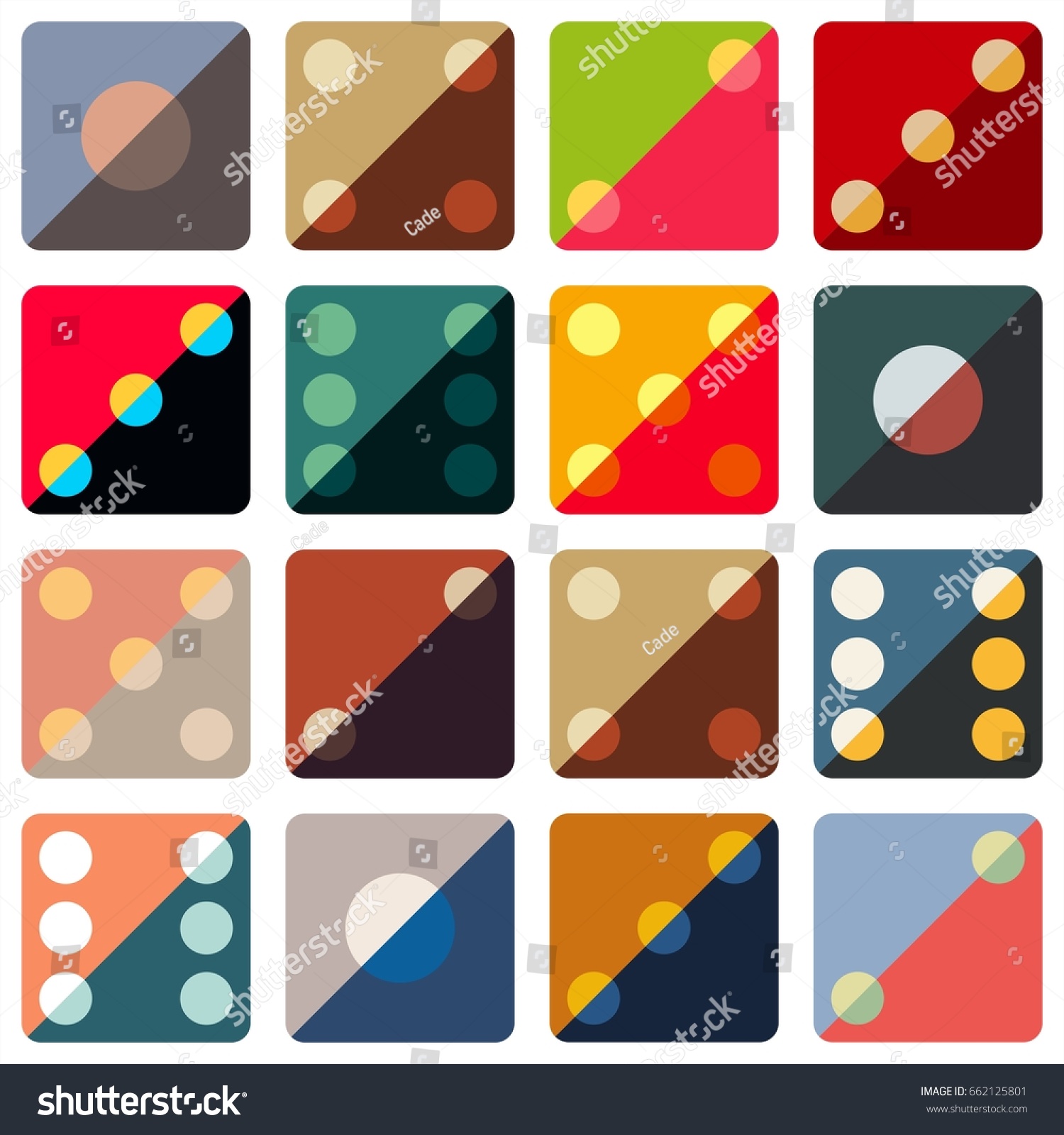 Dice Colorful Background Stock Vector (Royalty Free) 662125801 ...