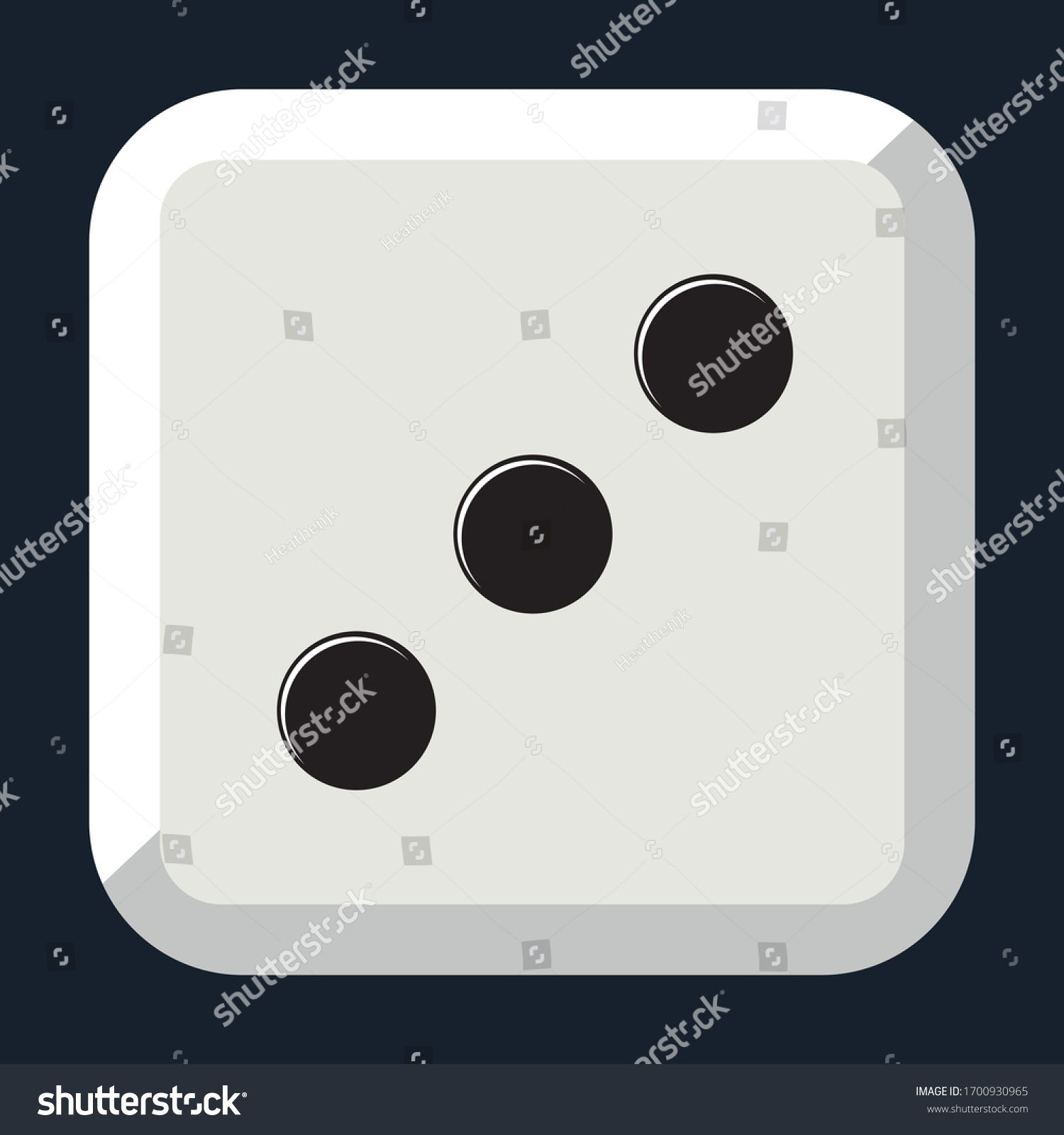Dice Table Games Vector Illustration Stock Vector (Royalty Free ...