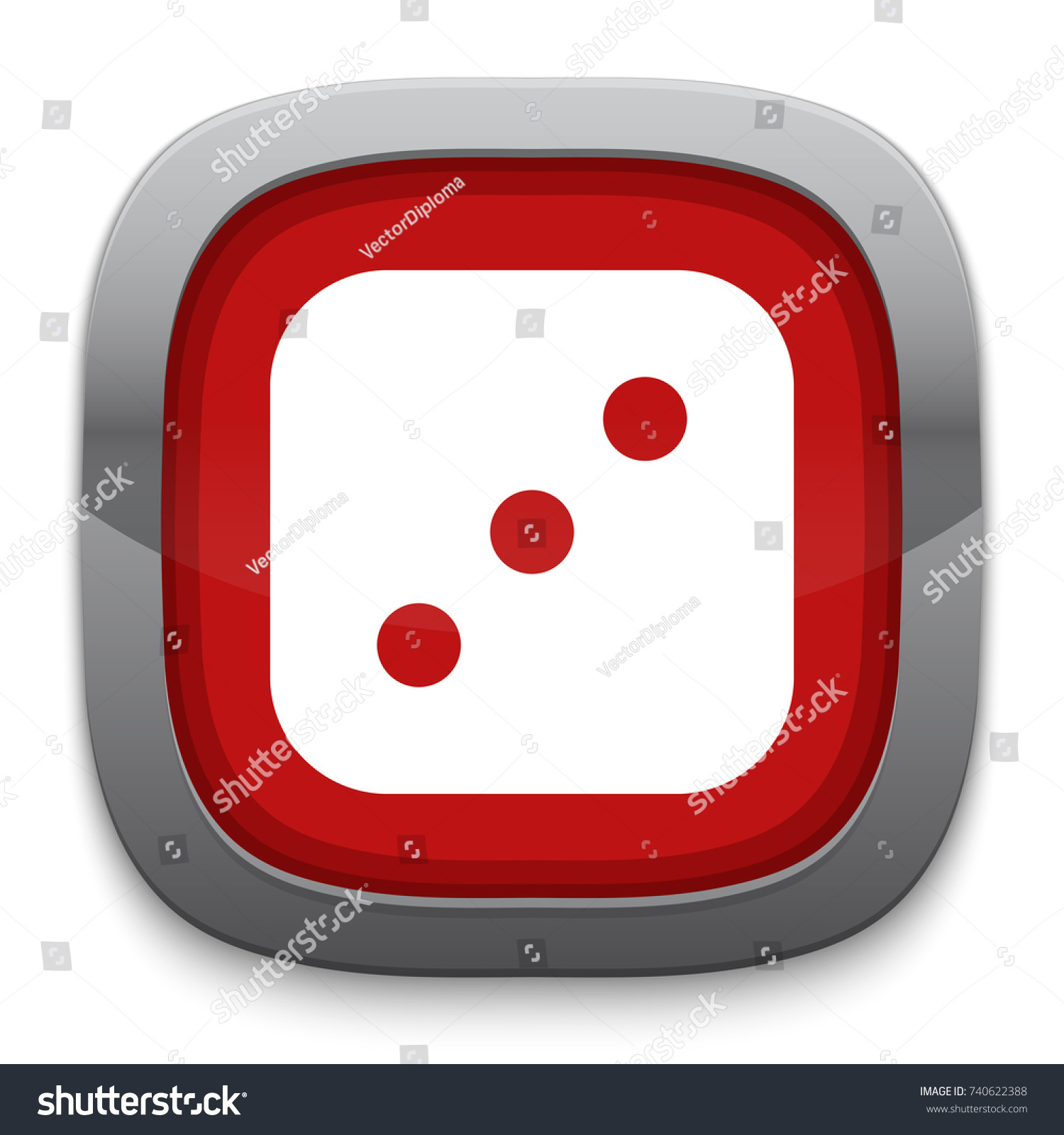 Dice Icons Stock Vector (Royalty Free) 740622388 | Shutterstock
