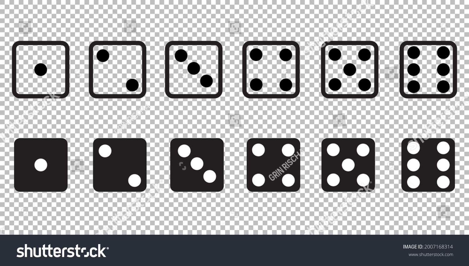 Dice Icons Set Vector Illustration Stock Vector (Royalty Free ...