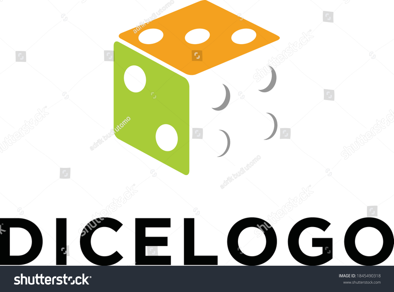 Dice Logo Editable Vector Illustration Positive Stock Vector (Royalty ...