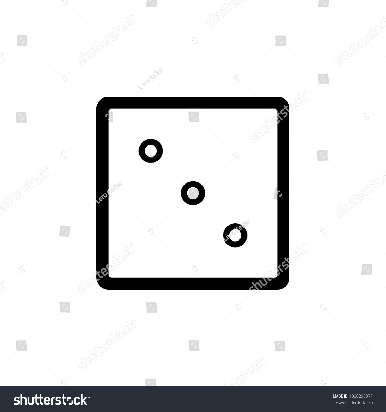 Dice Vector Border Icon This Icon: vector de stock (libre de regalías ...