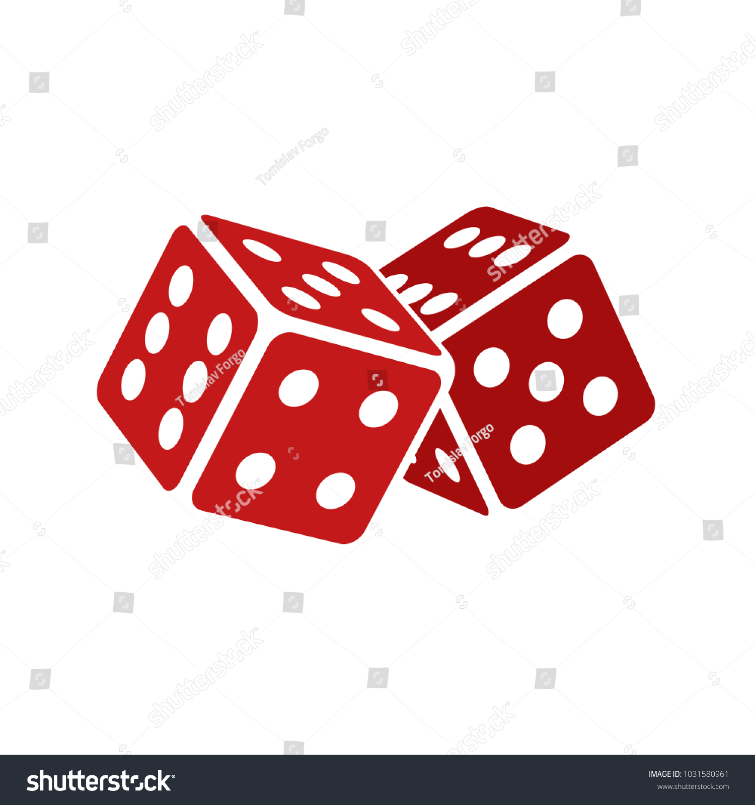 Dice Vector Illustration Stock Vector (Royalty Free) 1031580961