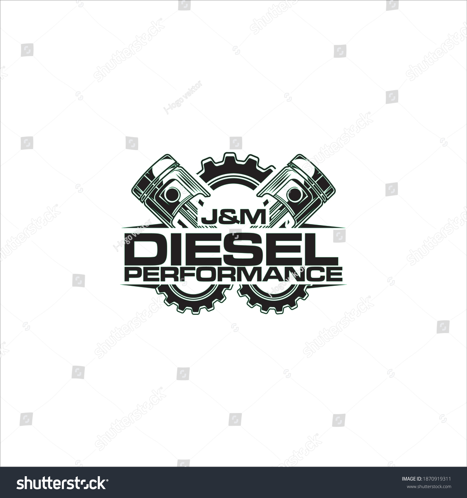 Diseño de logotipo creativo para motores: vector de stock (libre de ...