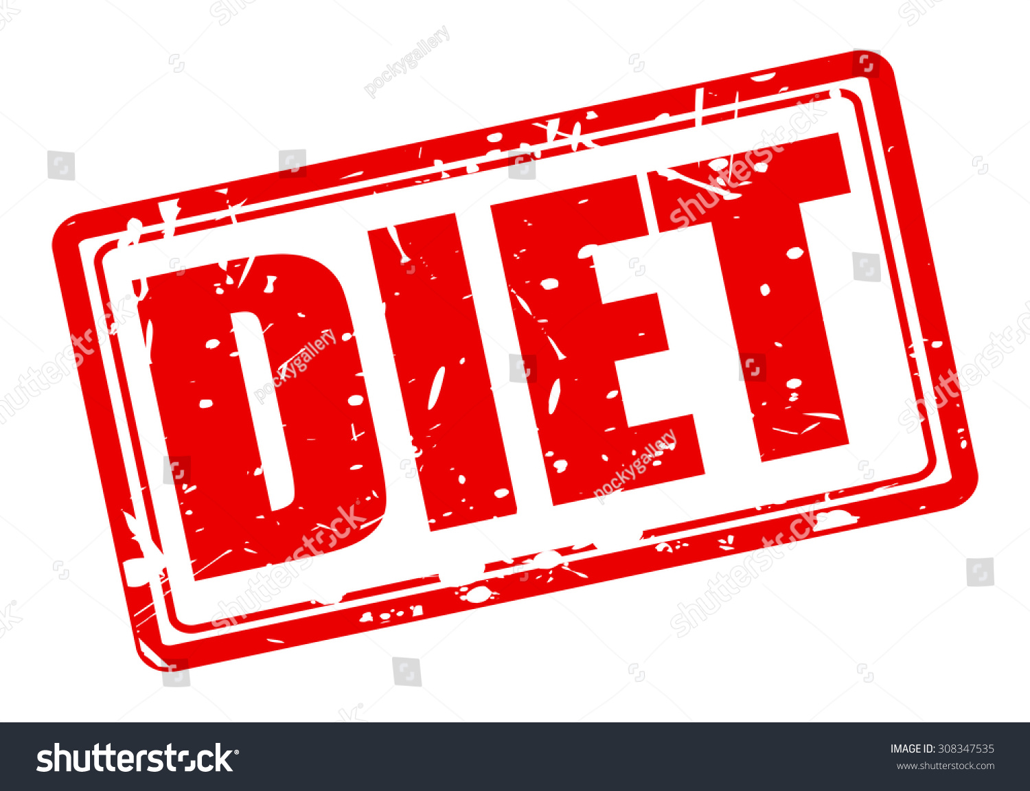 Diet Red Stamp Text On White Stock Vector (Royalty Free) 308347535 ...