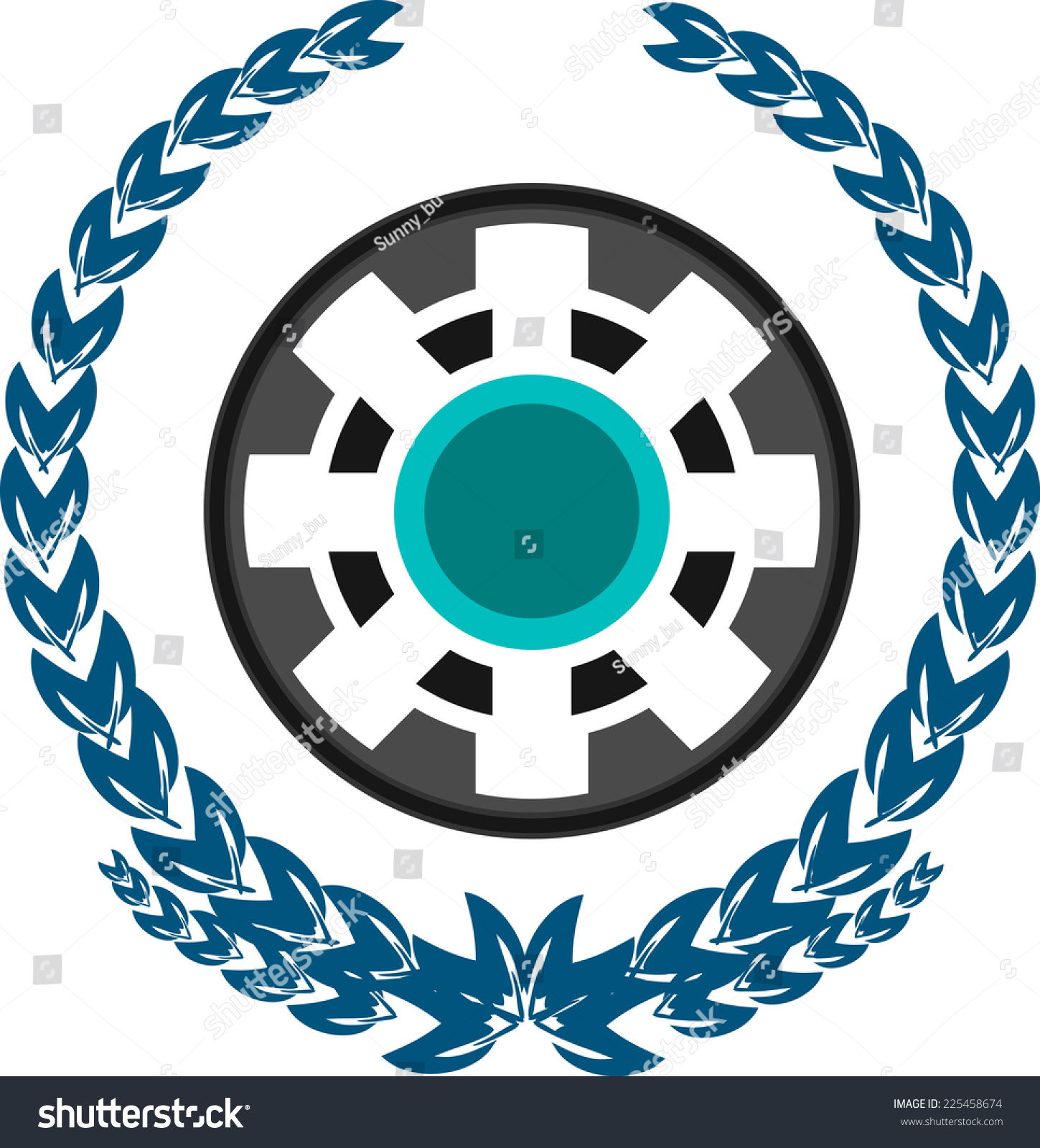 Different Elements Emblems Stock Vector (Royalty Free) 225458674 ...