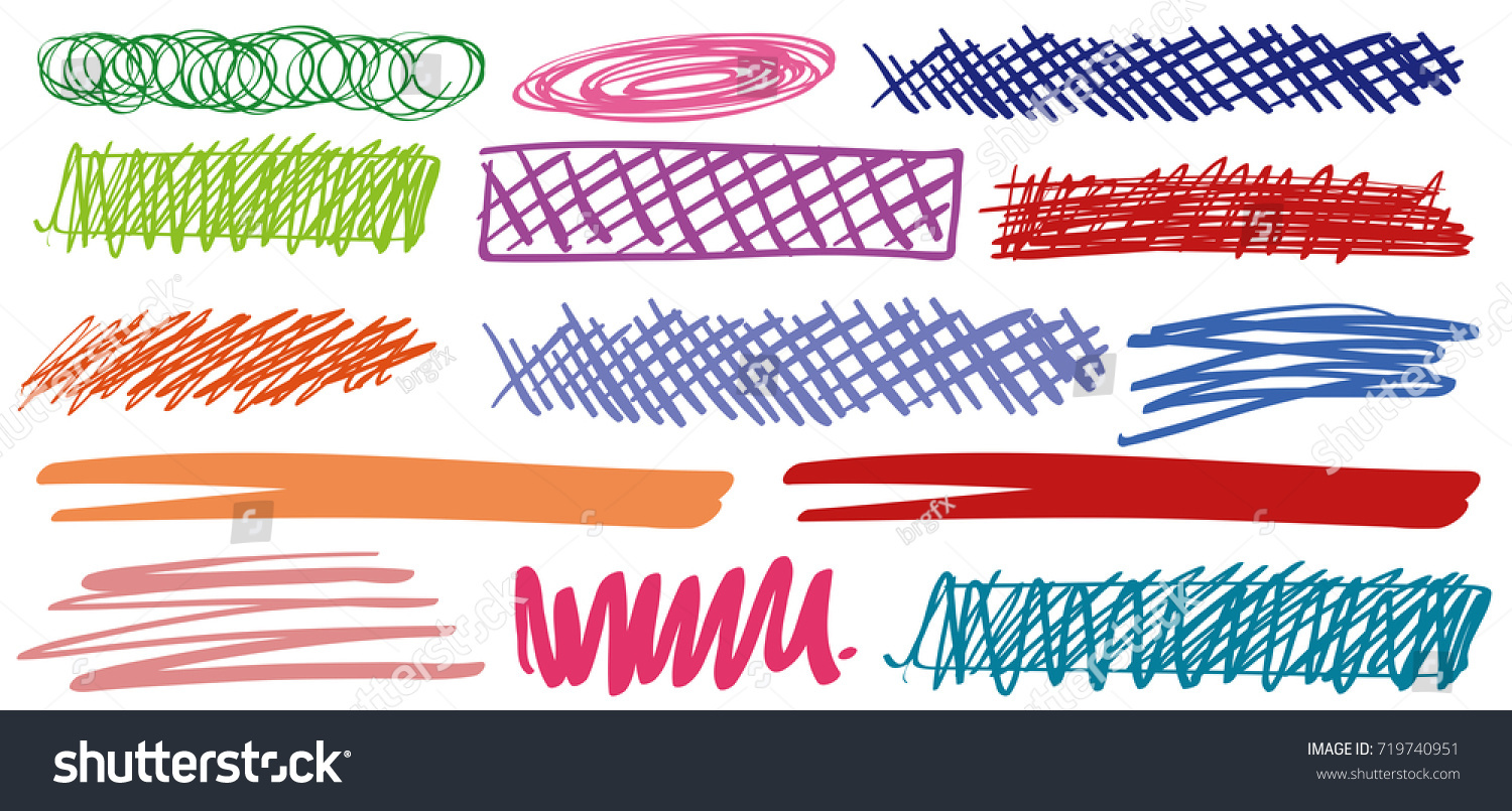 Different Marks Different Colors Illustration Stock Vector (Royalty ...