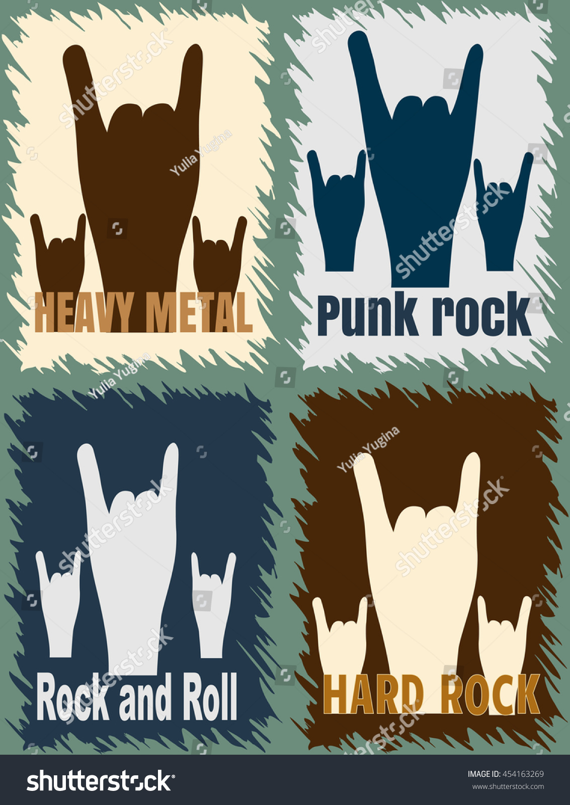 Different Musical Direction Stock Vector (Royalty Free) 454163269 ...