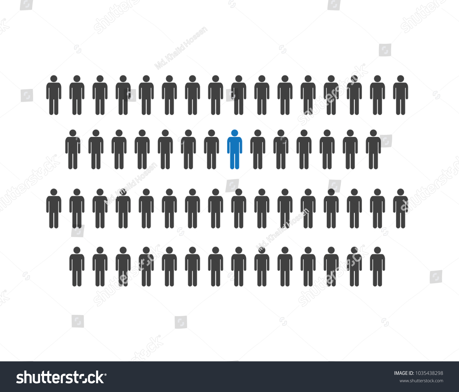 Different People Icon Stock Vector (Royalty Free) 1035438298