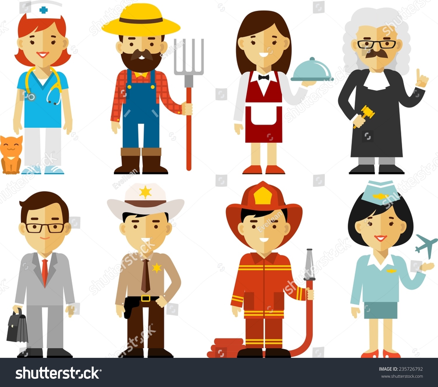 Different People Professions Characters Set Stock Vector (Royalty Free ... Different People Professions Characters Set Stock Vector (Royalty Free ...