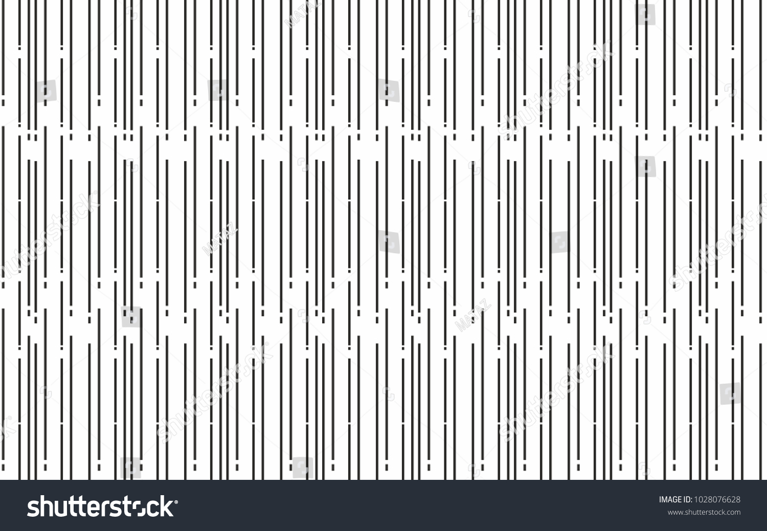 Different Size Thin Vertical Lines Monochrome Stock Vector (Royalty ...
