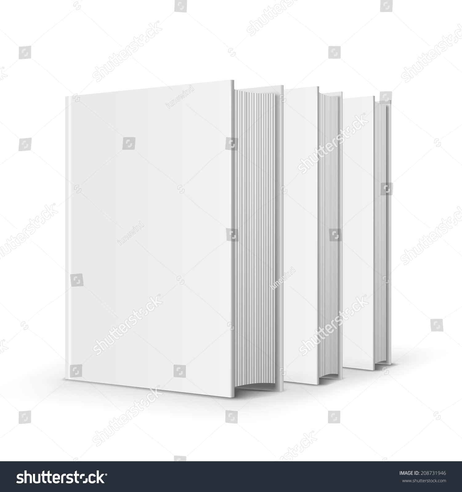 Different Sizes Three Vector Books Vector Stock Vector (Royalty Free ...