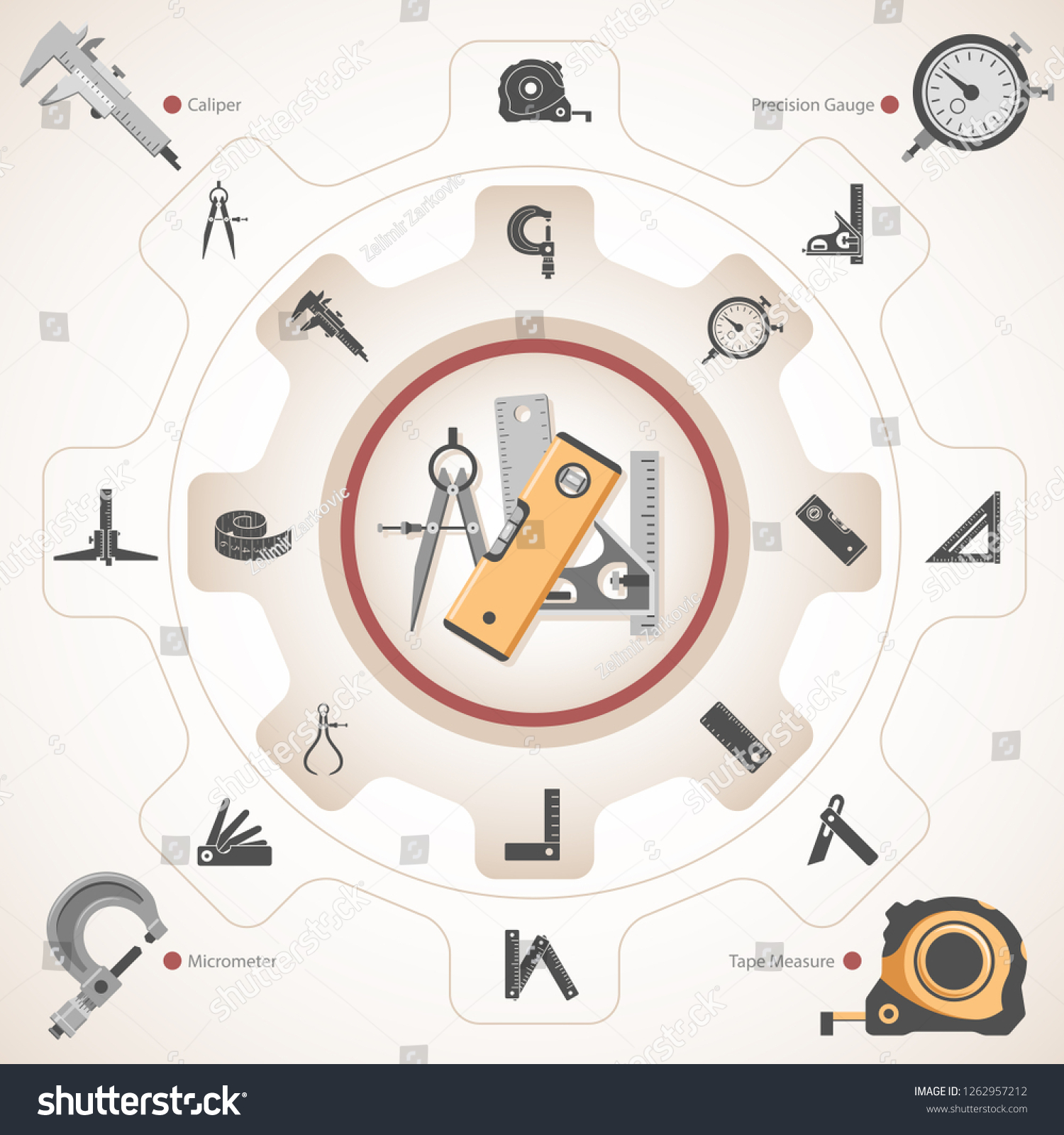 Different Types Measuring Tools: เวกเตอร์สต็อก (ปลอดค่าลิขสิทธิ์ ...