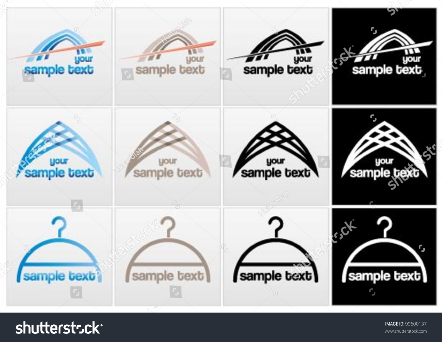 Different Vector Marks Text Stock Vector (Royalty Free) 99600137