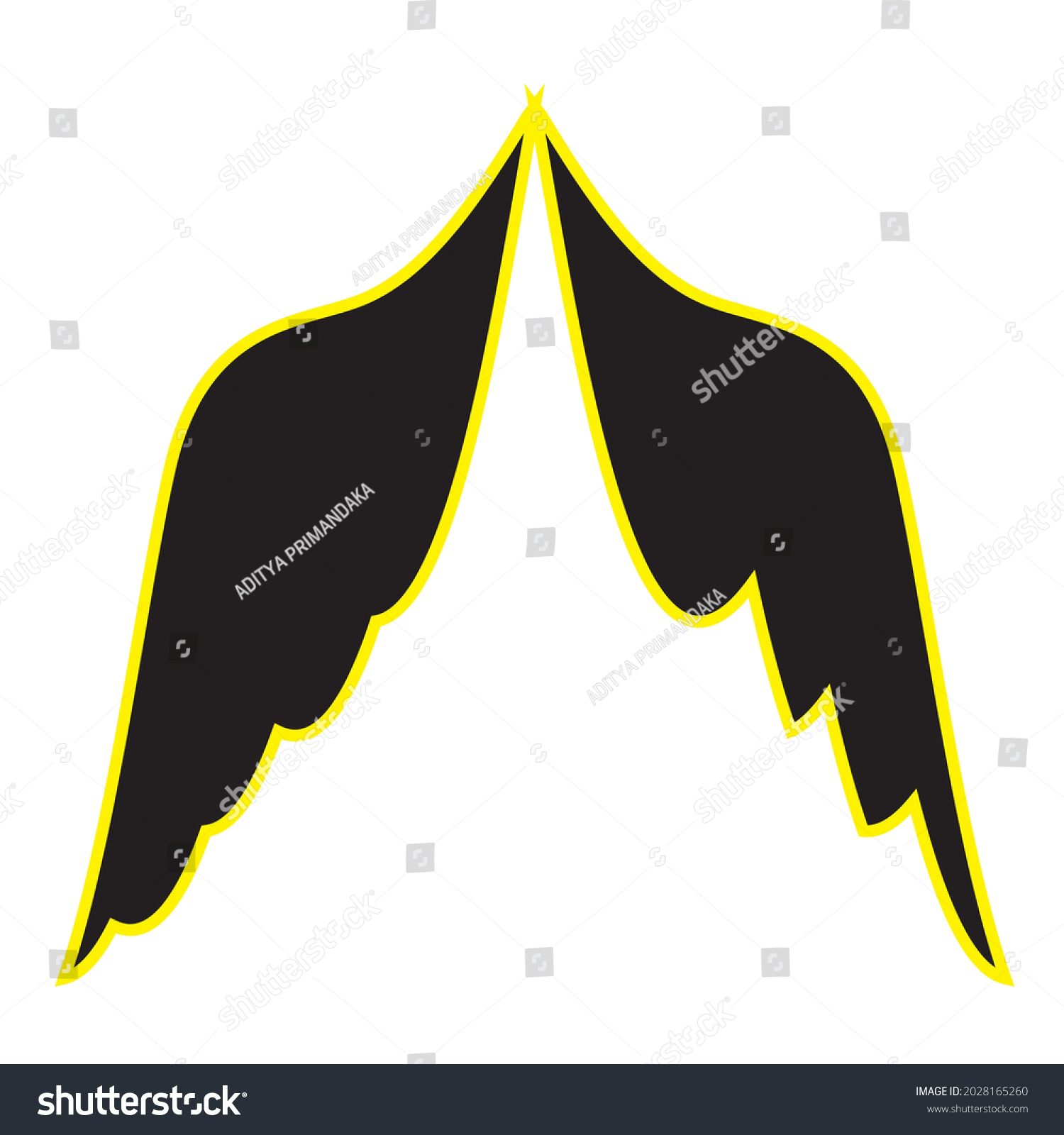 Different Wings Left Right Stock Vector (Royalty Free) 2028165260 ...