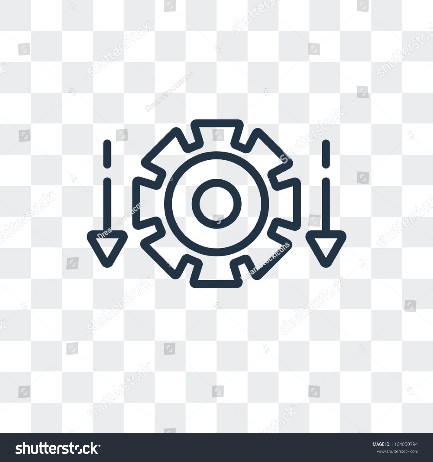 Differentiation Vector Icon Isolated On Transparent Stock Vector ...