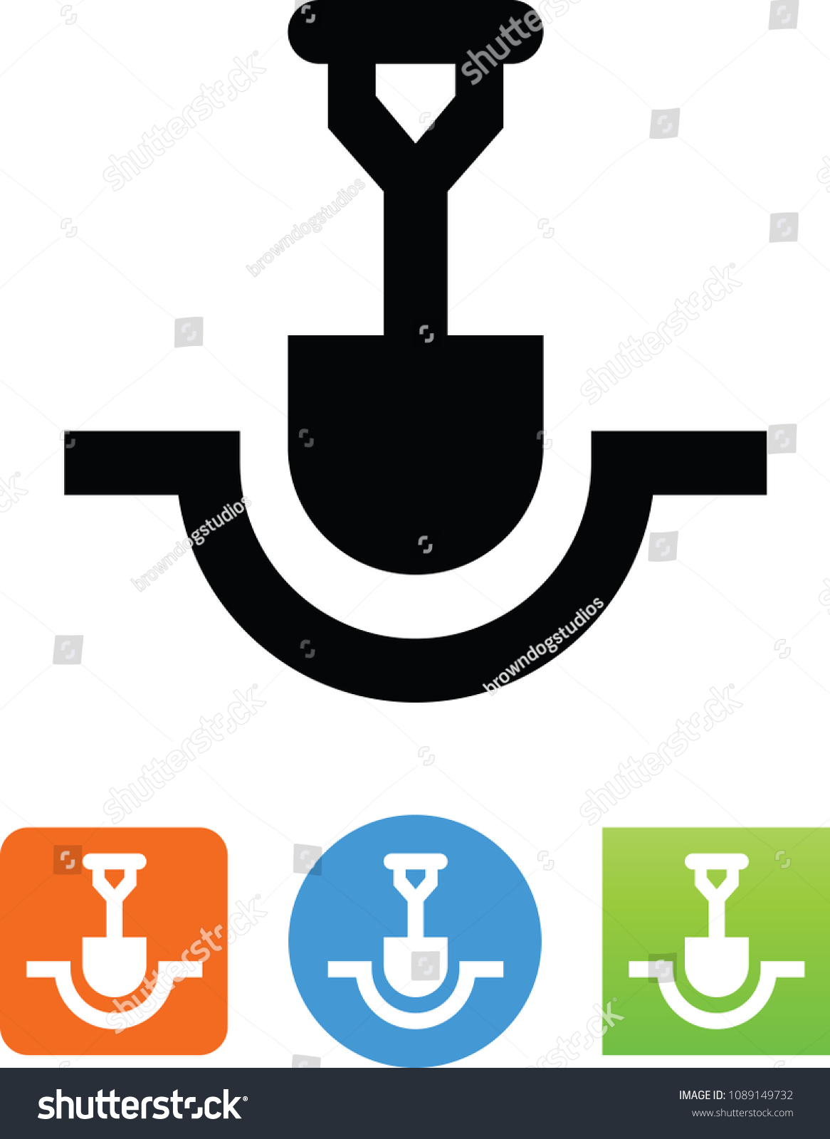 1,650 Dig hole icon Images, Stock Photos & Vectors | Shutterstock