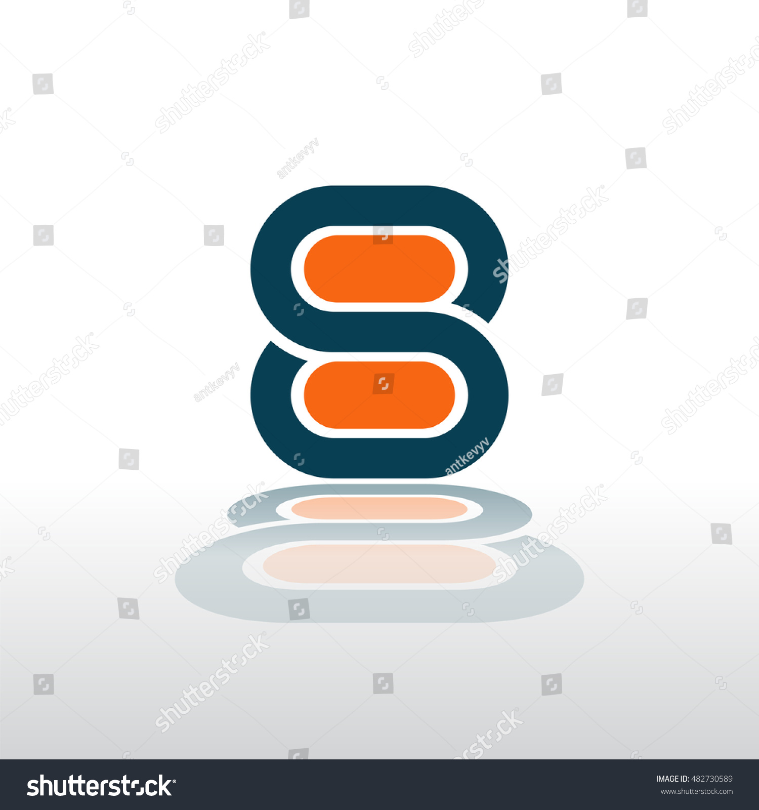 Digit 8 Infinity Symbol Abstract Vector Stock Vector (Royalty Free ...
