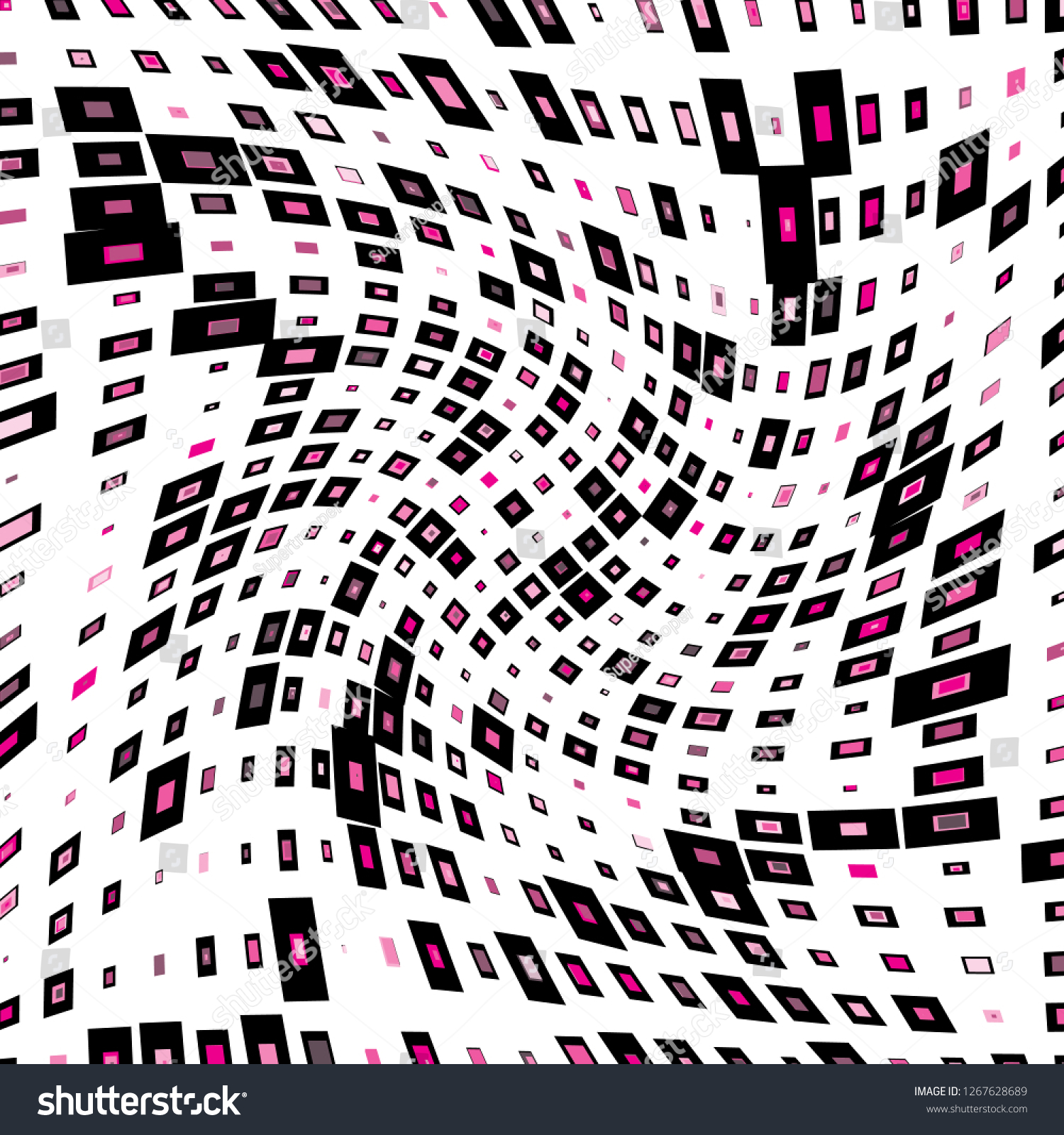 Digital Abstract Black Pink Pixel Background: เวกเตอร์สต็อก (ปลอดค่า ...