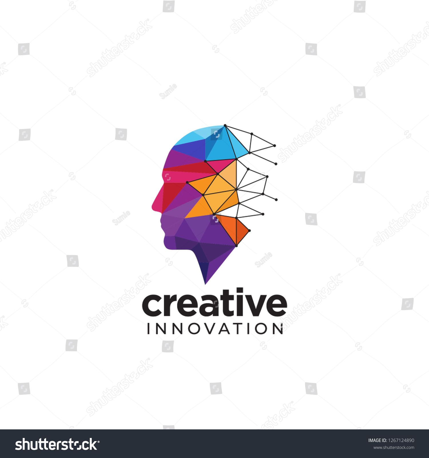 Digital Abstract Human Head Logo Creative Stock Vector (Royalty Free ... Digital Abstract Human Head Logo Creative Stock Vector (Royalty Free ...