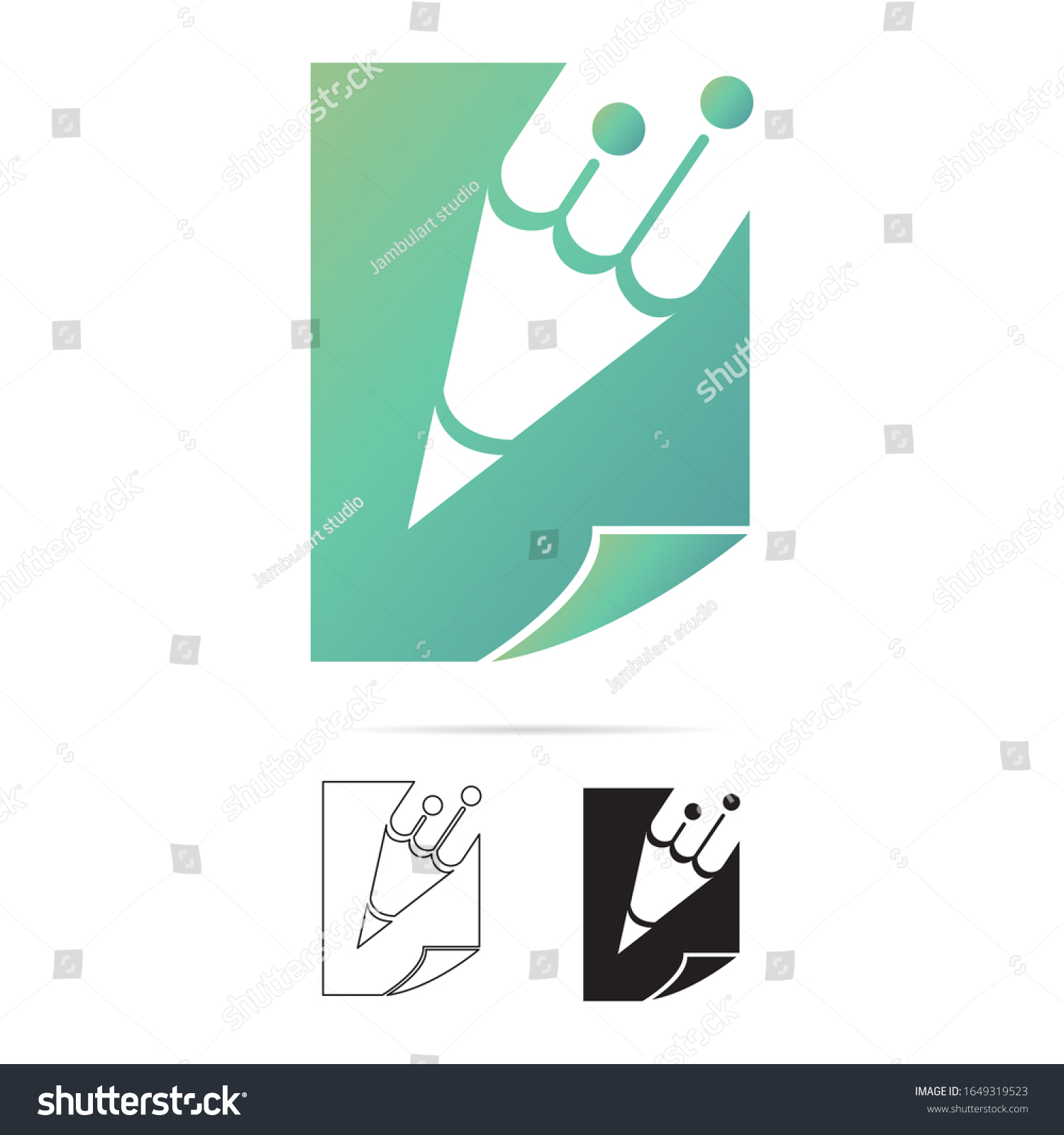 Digital Art Logo Premium Vector Stock Vector (Royalty Free) 1649319523