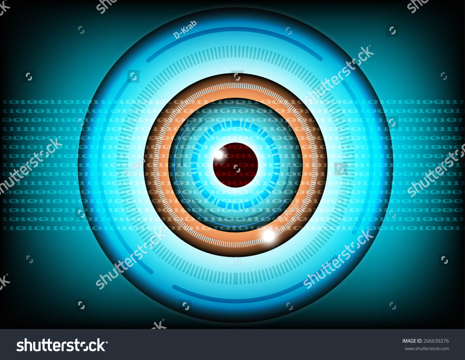 Digital Blue Eye Security Concept Vector Stock Vector (Royalty Free ...