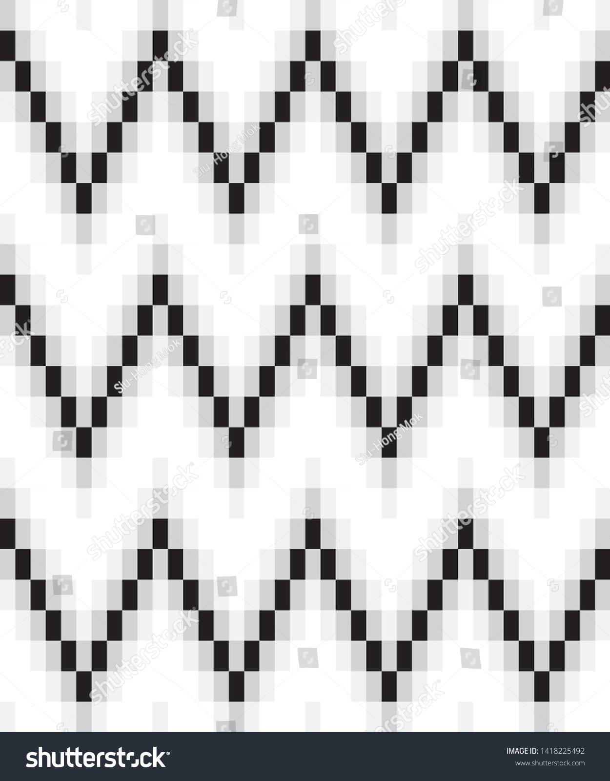 Digital Chevron Seamless Print Background Stock Vector (Royalty Free ...