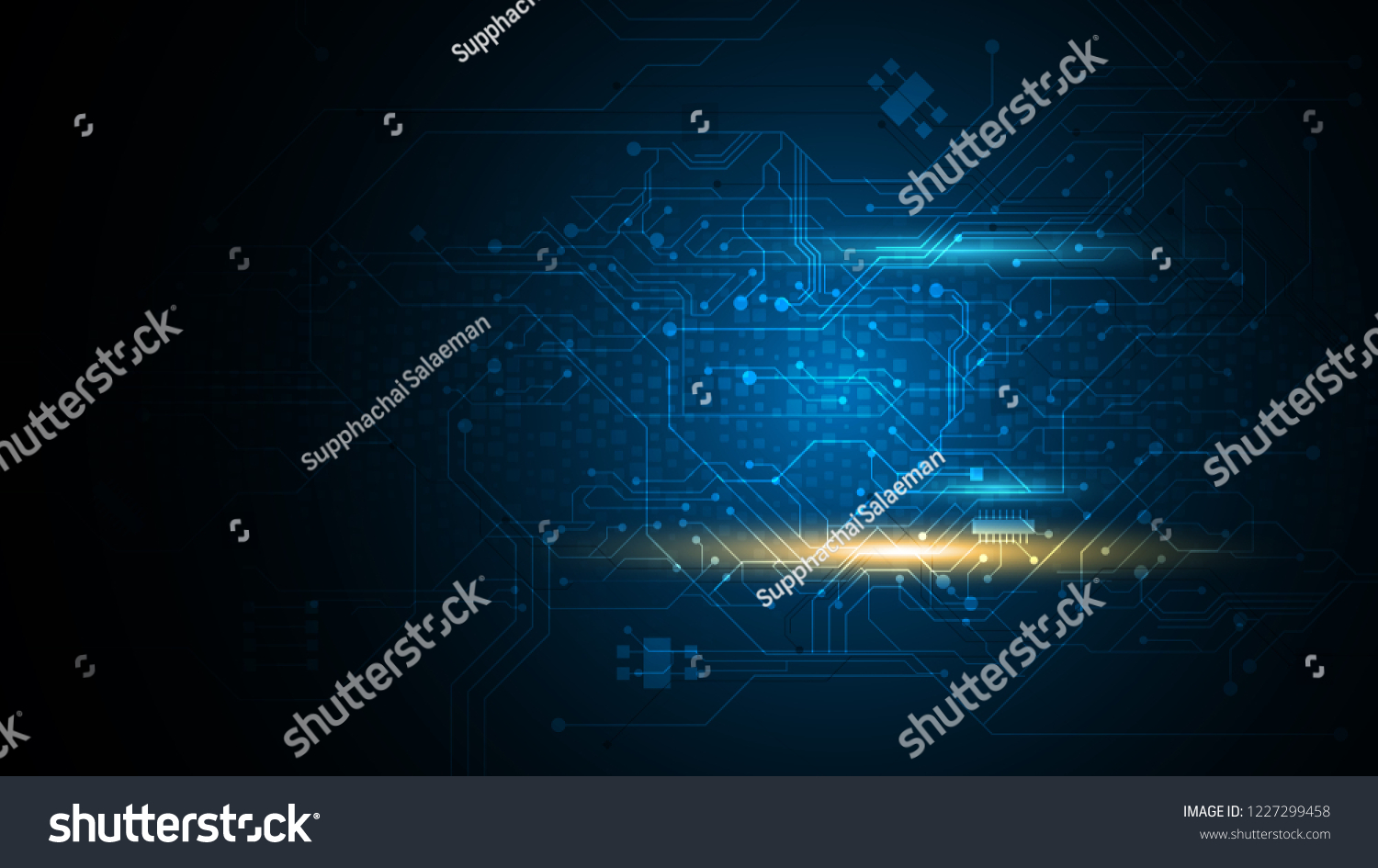 Digital Circuit Line Pattern Technology Background Stock Vector ...