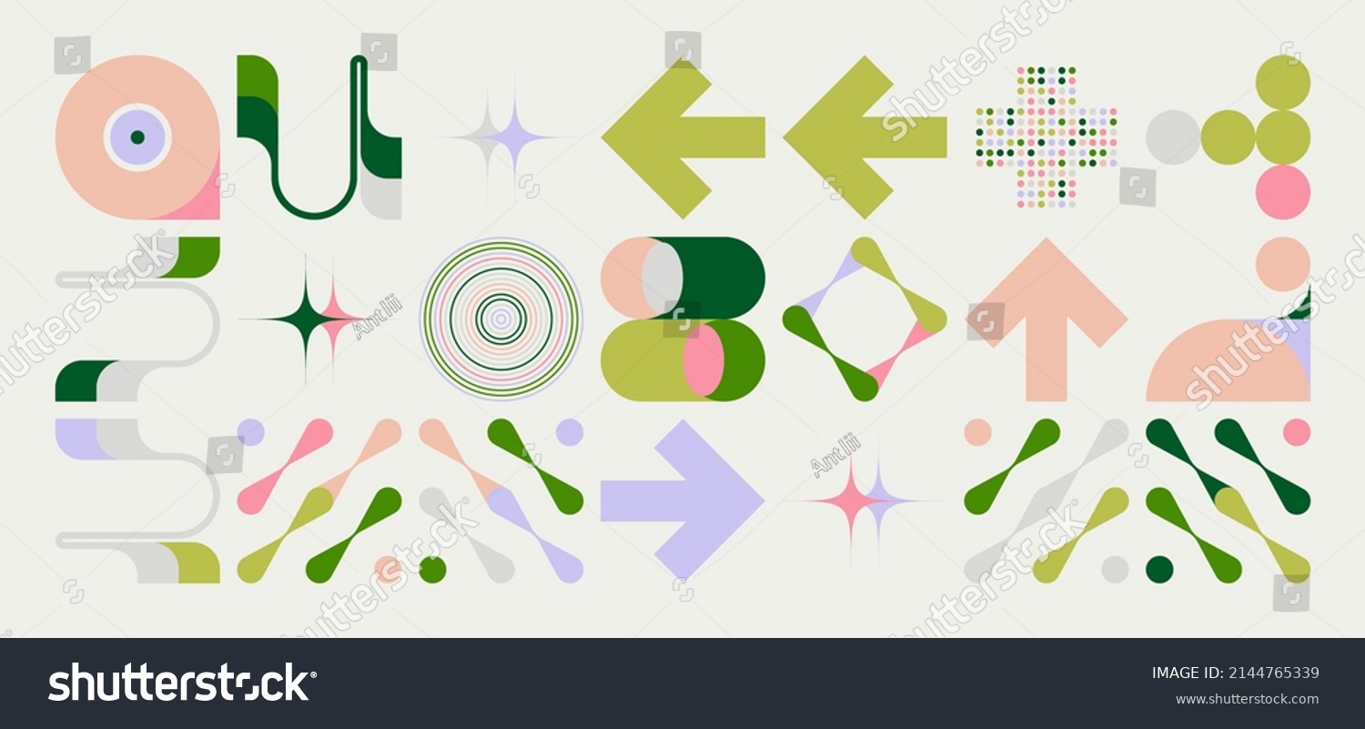 Digital Collage Graphics Pattern Made Vector Stock Vector (Royalty Free ...