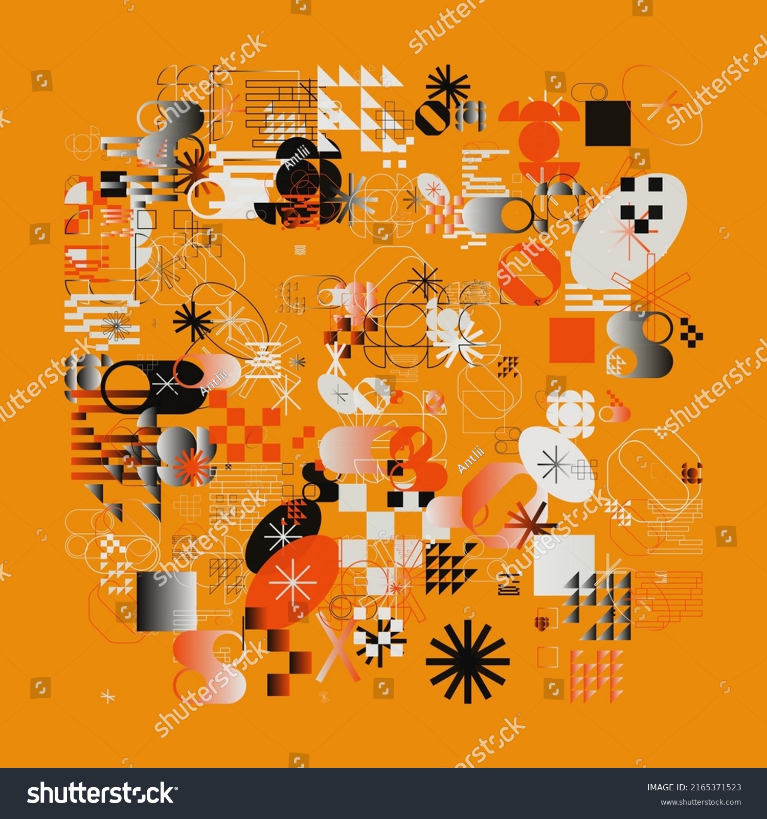 Digital Collage Graphics Pattern Made Vector Stock Vector (Royalty Free ...