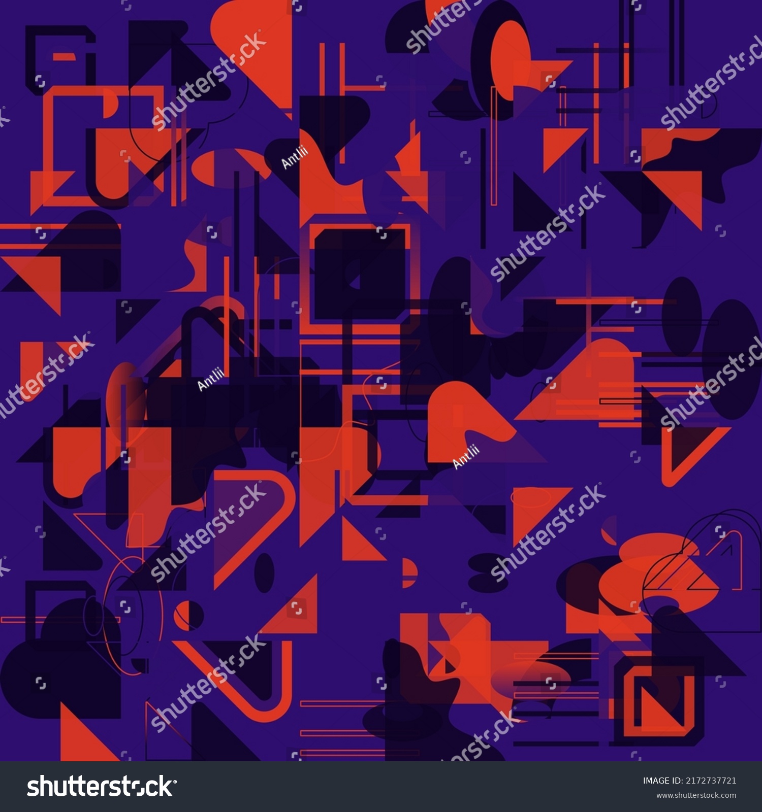 Digital Collage Graphics Pattern Made Vector Stock Vector (Royalty Free ...