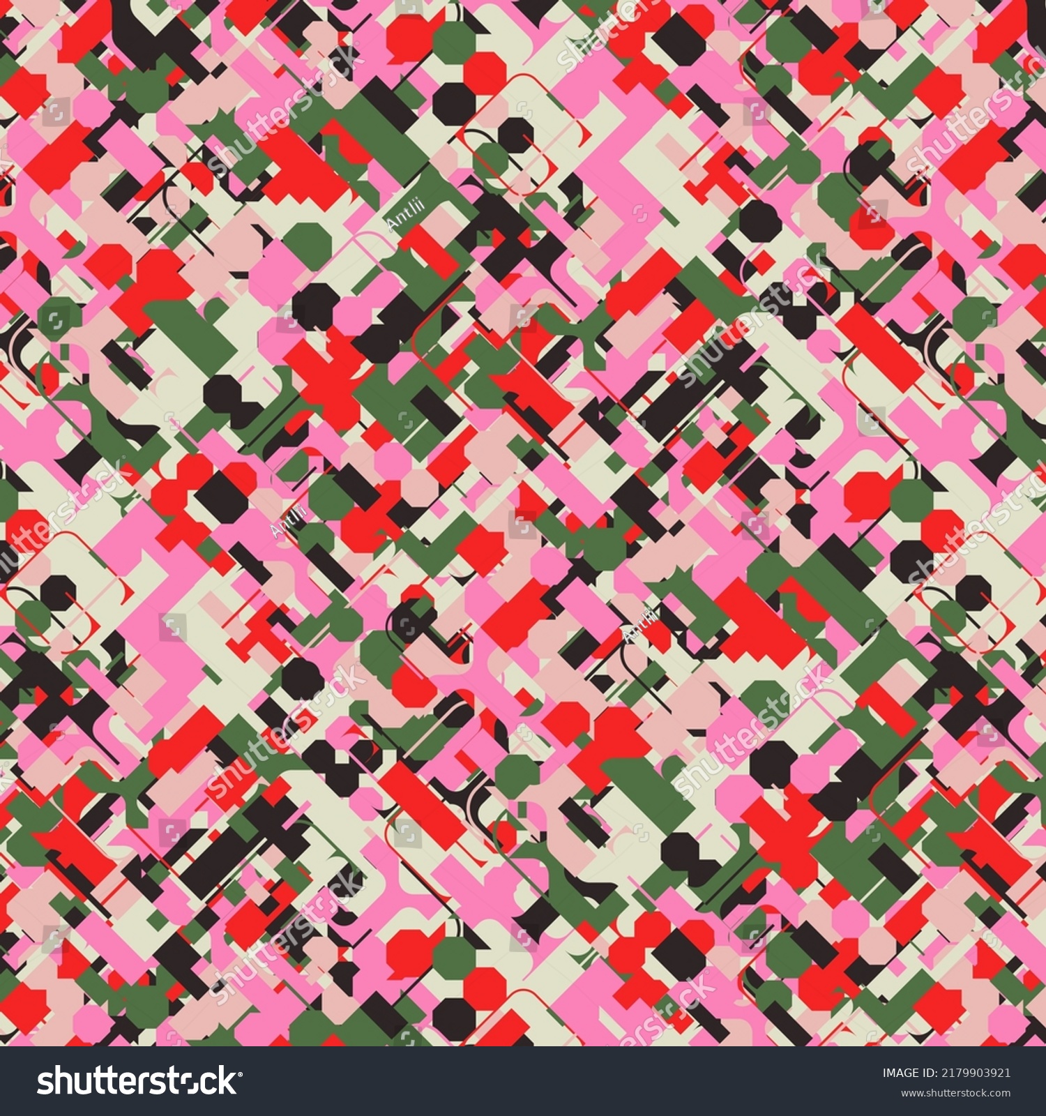 Digital Collage Graphics Pattern Made Vector Stock Vector (Royalty Free ...