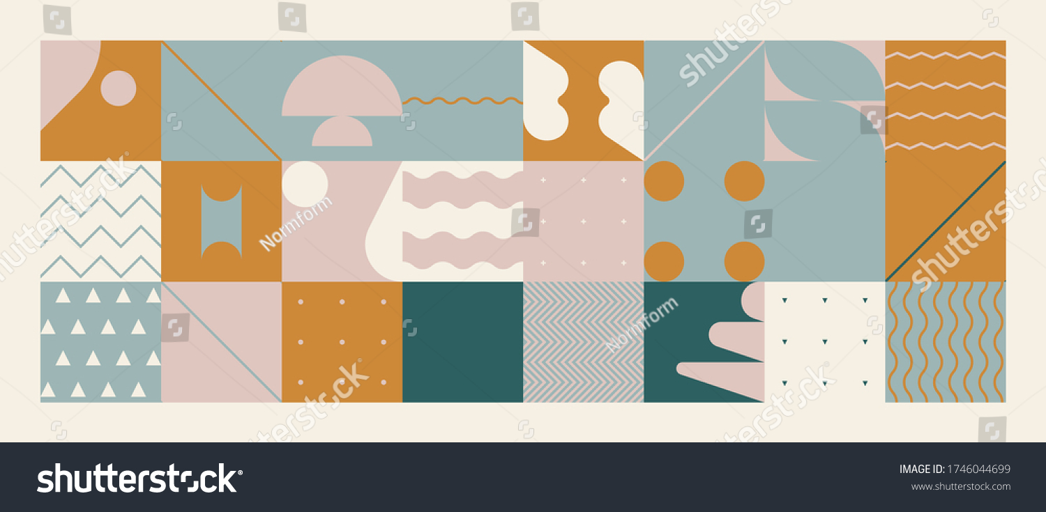 Digital Collage Vector Artwork Abstract Deconstructed Stock Vector ...