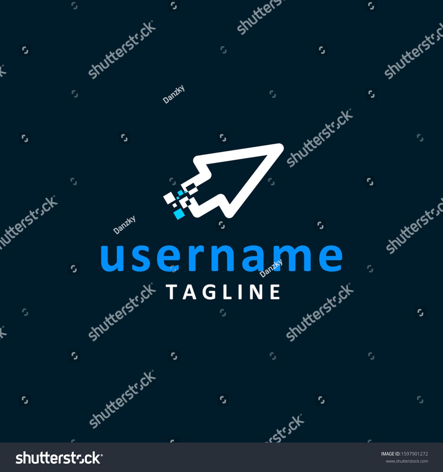 Digital Cursor Logo Design Inspiration Cursor 스톡 벡터(로열티 프리) 1597901272 ...