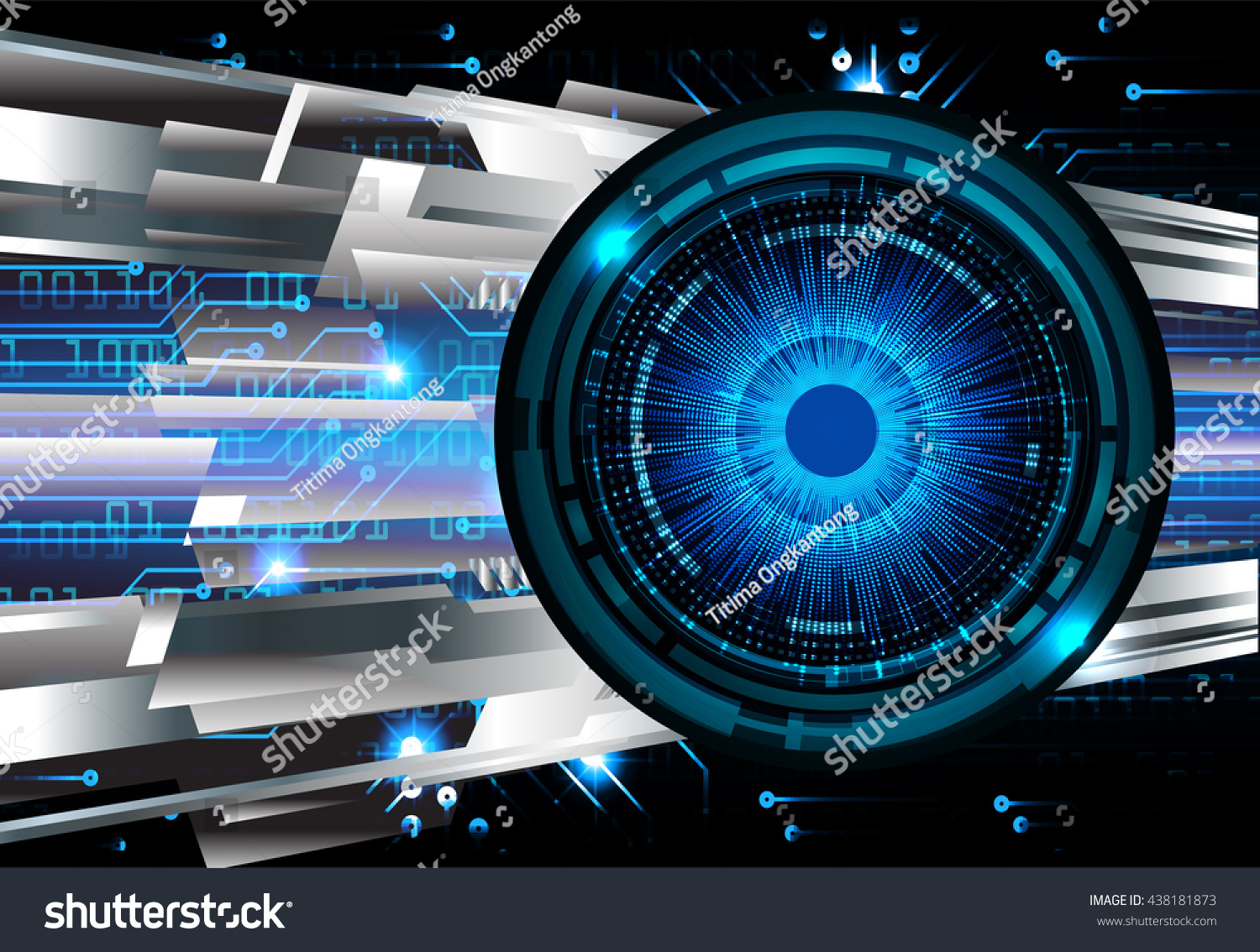 Digital Data Backgroundblue Abstract Light Hi: เวกเตอร์สต็อก (ปลอดค่า ...