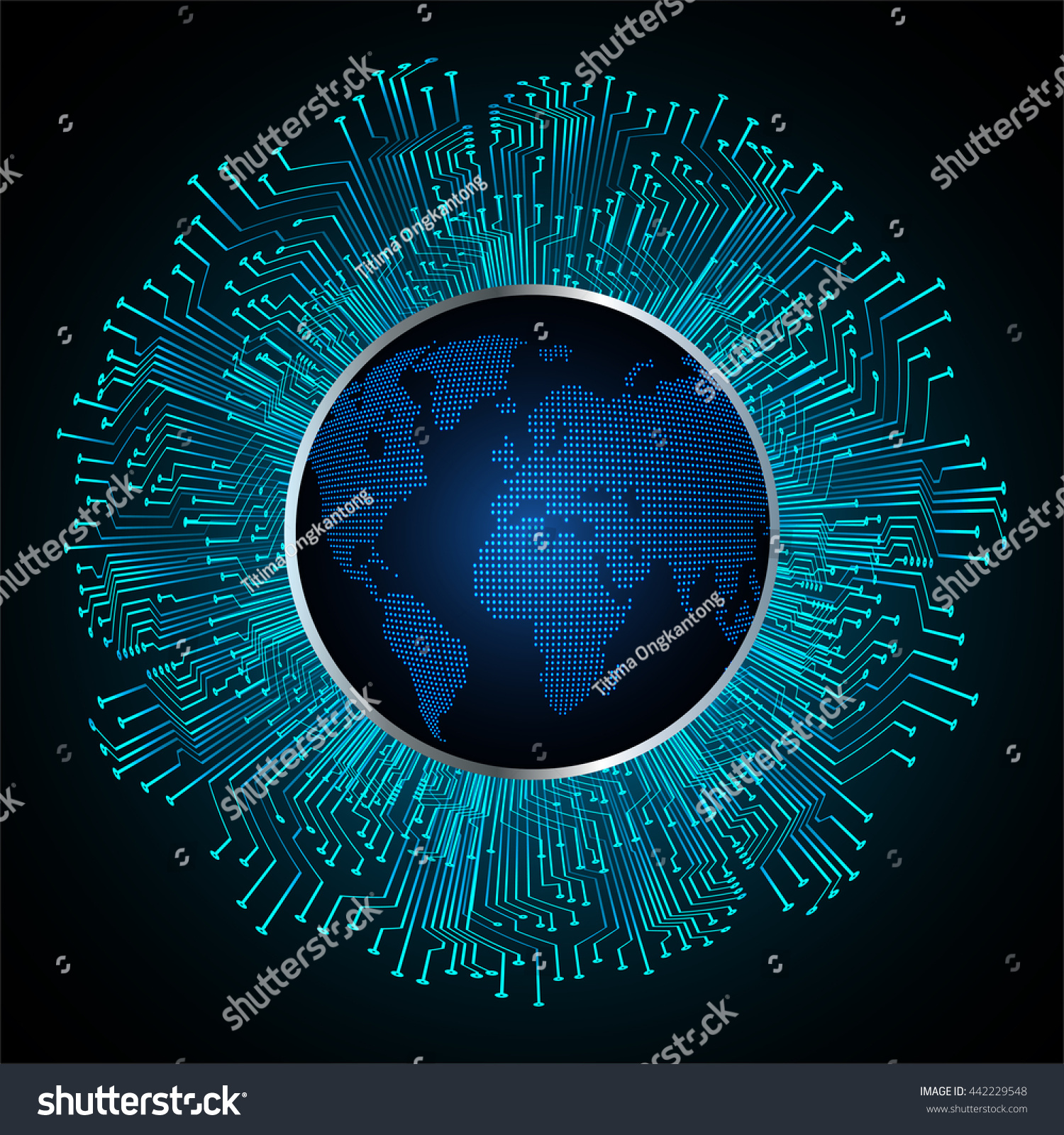Digital Data Background Blue Abstract Light: เวกเตอร์สต็อก (ปลอดค่า ...