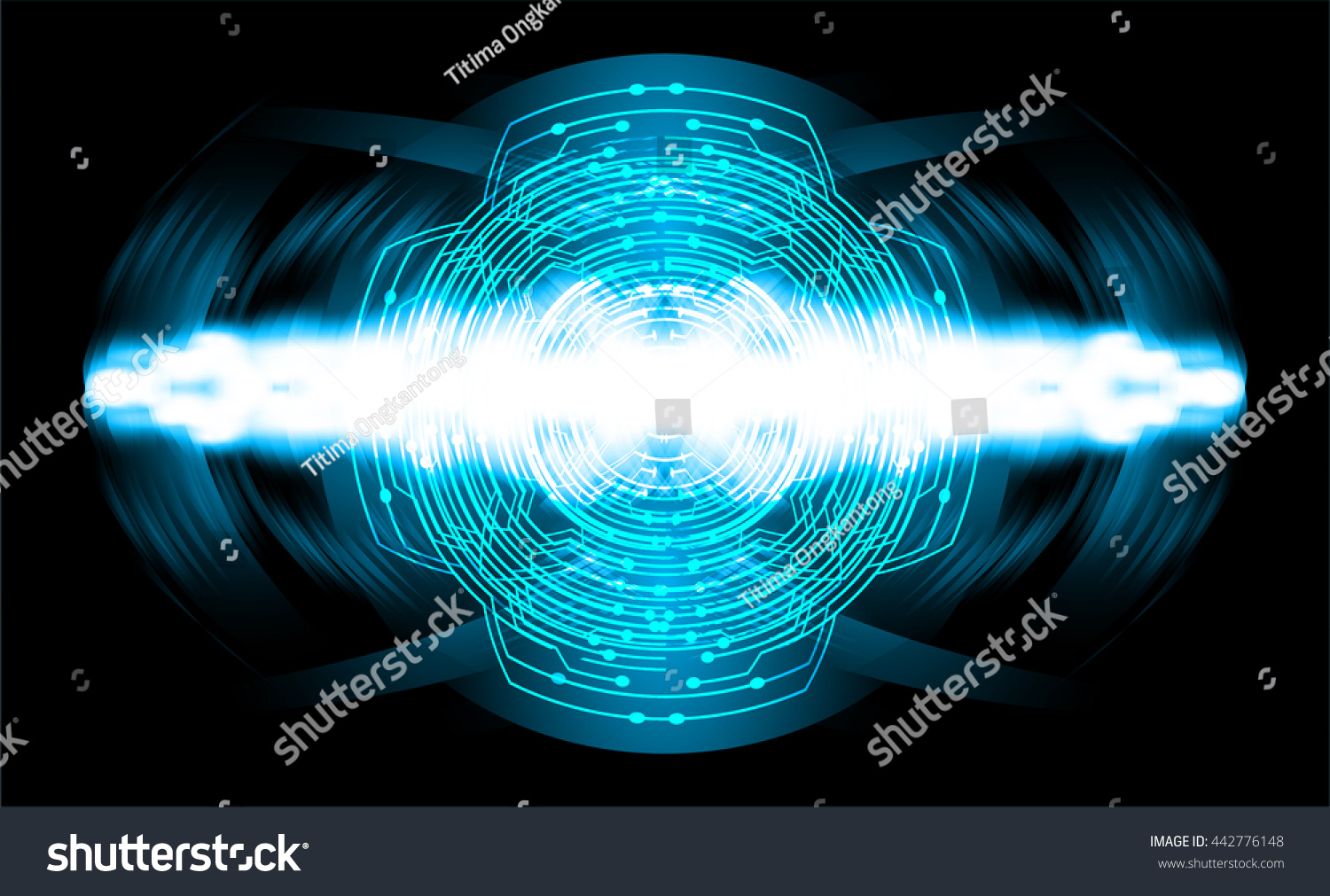 Digital Data Background Blue Abstract Light 스톡 벡터(로열티 프리) 442776148 ...