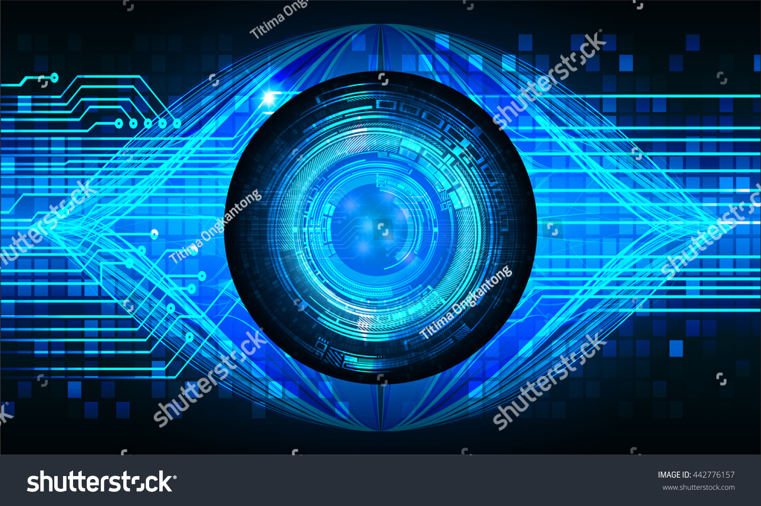 Digital Data Background Blue Abstract Light: เวกเตอร์สต็อก (ปลอดค่า ...
