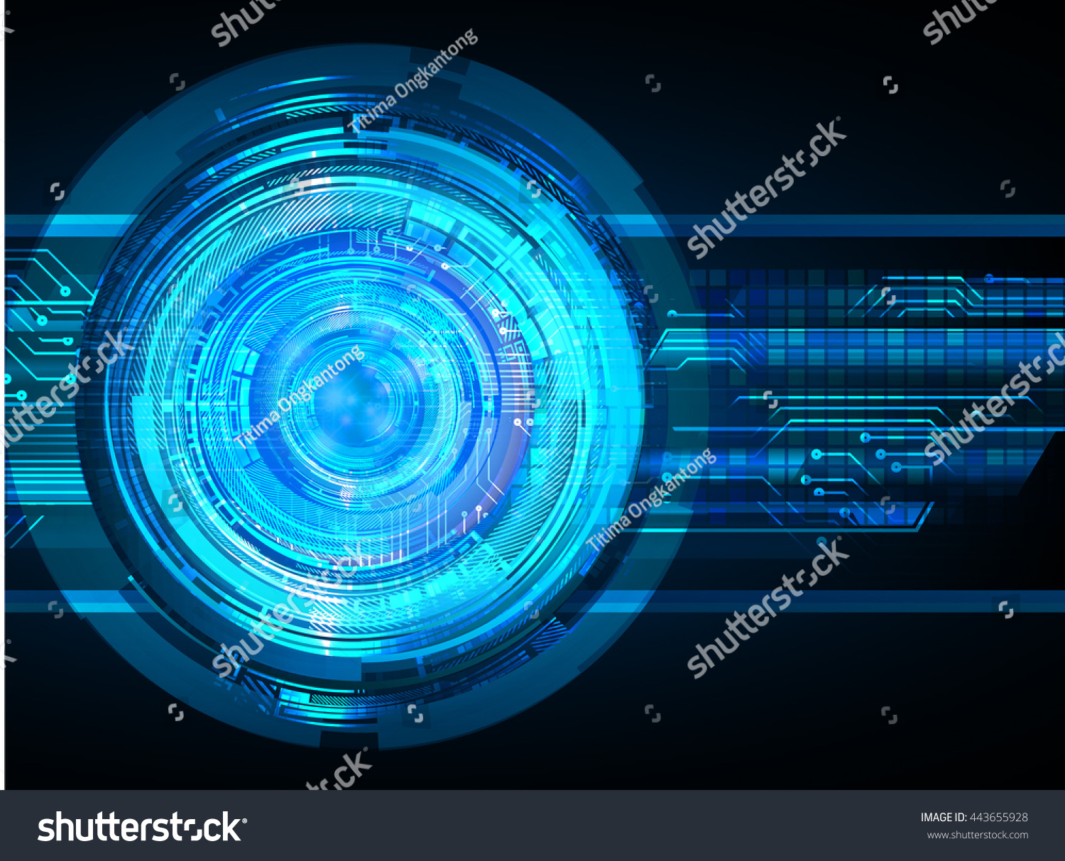 Digital Data Background Blue Abstract Light Stock Vector (Royalty Free ...